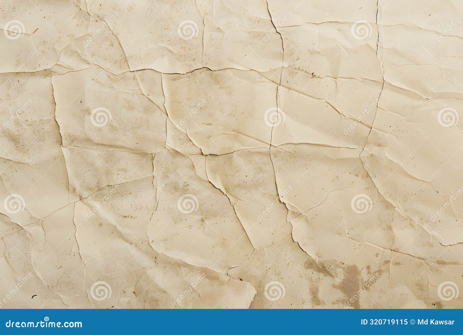 Beige Cracked Paper Texture Background Stock Illustration ...