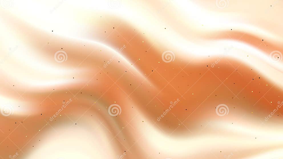 Beige Cream Abstract Background Smooth Wave Pattern, Stock Illustration ...