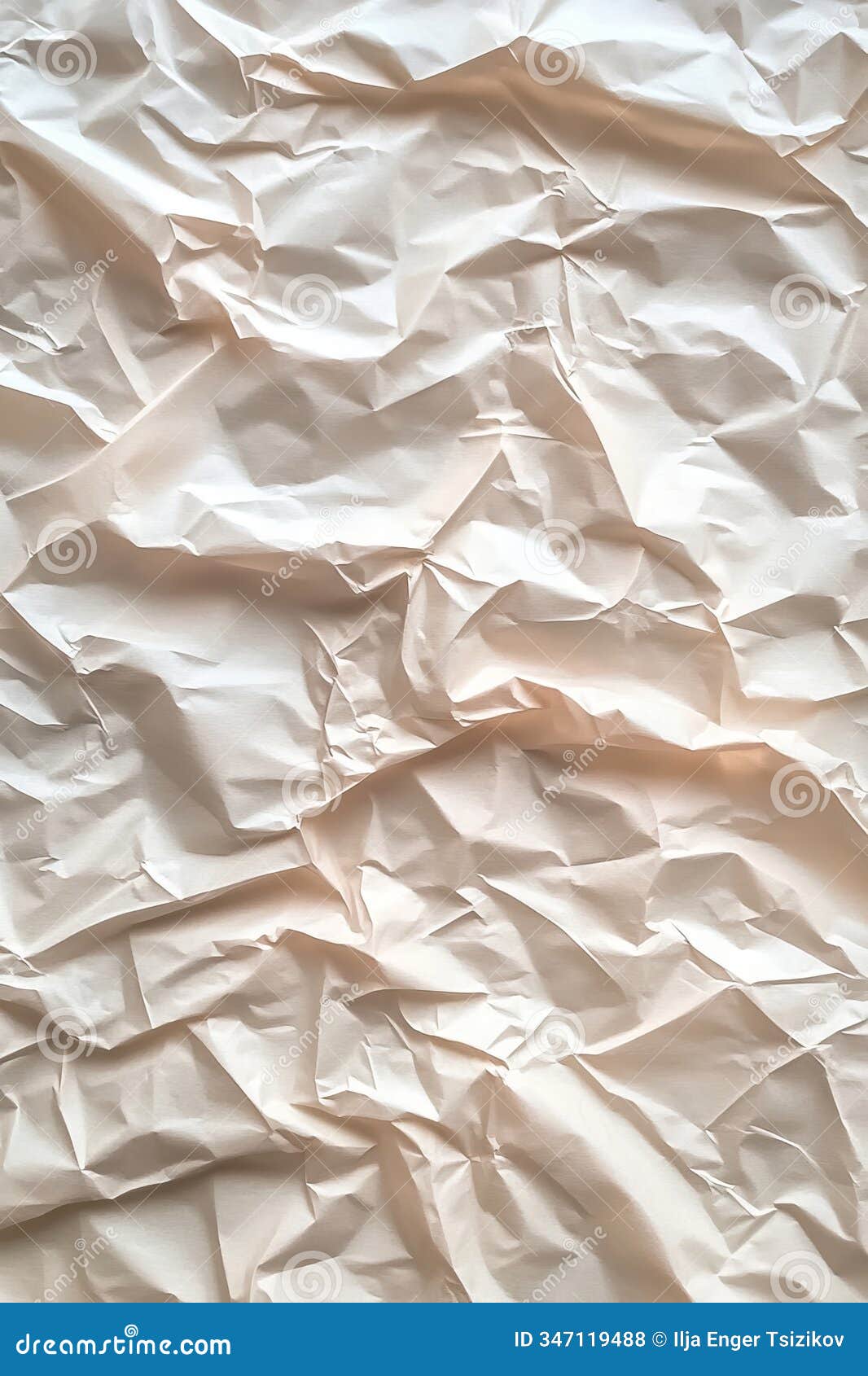 Beige Crumpled Paper Texture Background, Full Frame Wrinkled Backdrop ...