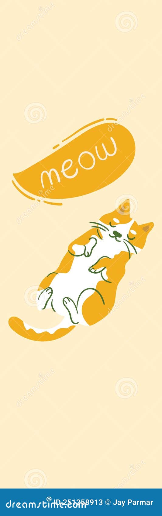 Cute Meow Cat Quotes Illustartion Vector. Stock Photography ...
