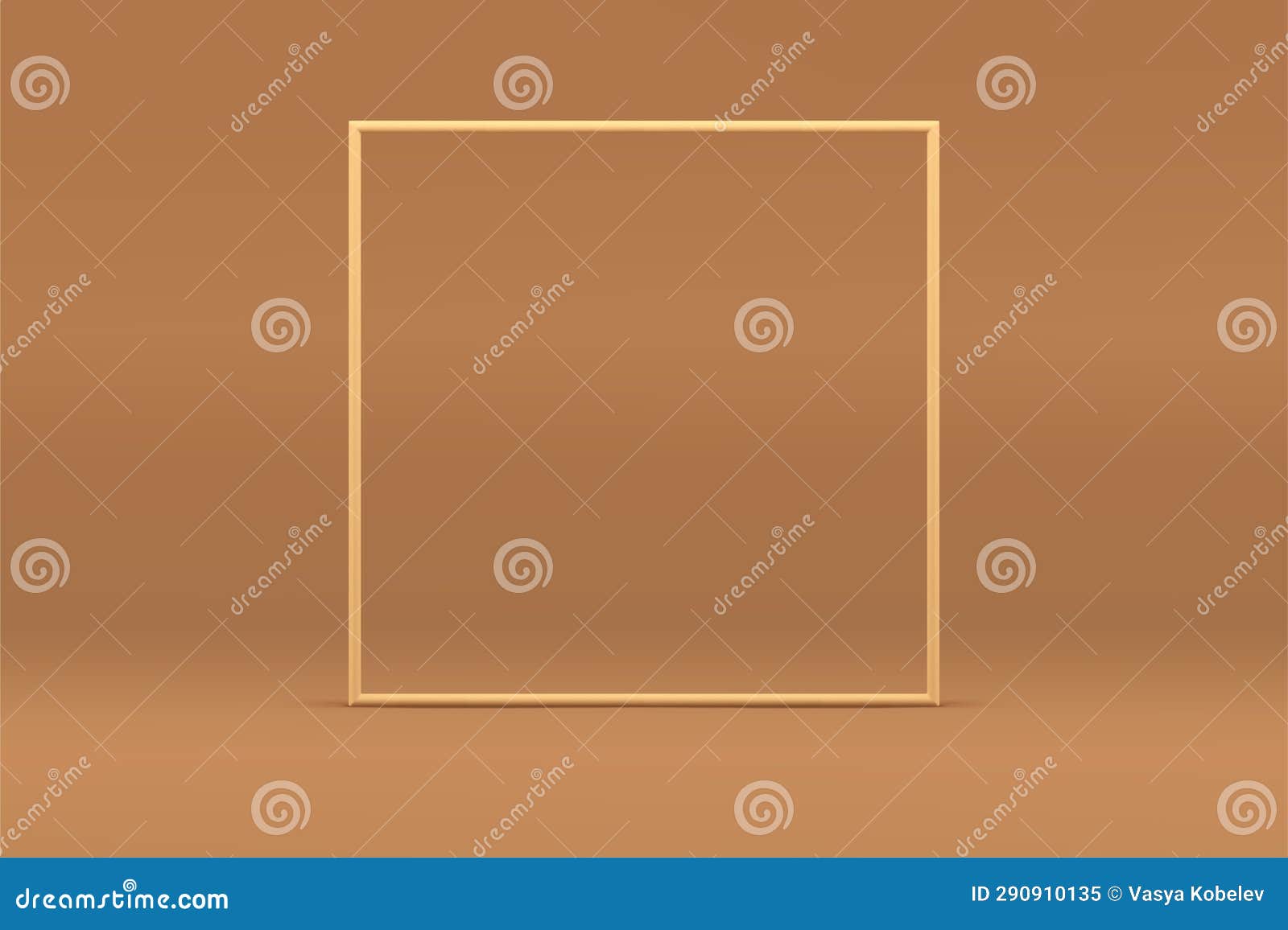 Beige 3d Frame Squared Border Advertising Showcase Pastel Studio ...
