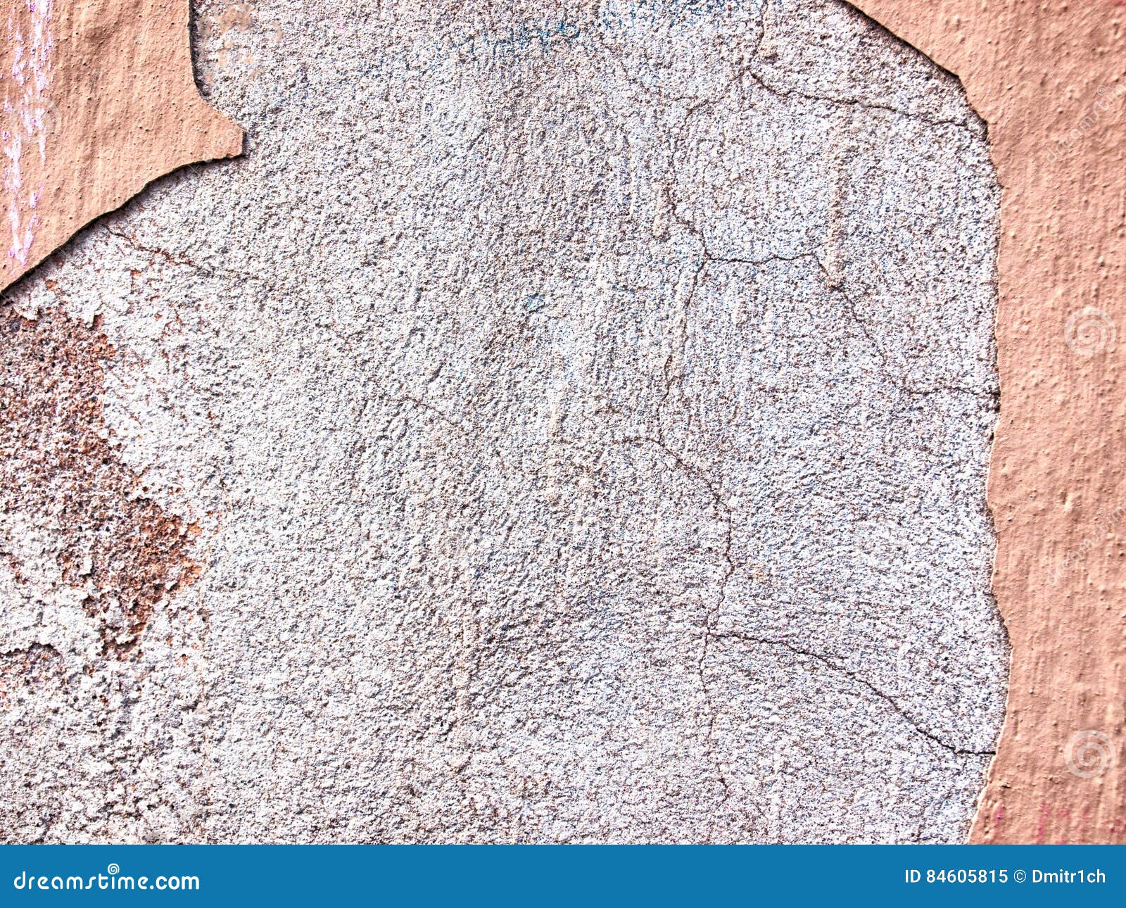 Beige Damaged Wall with Cracks Texture of Bright Background Stock Image ...