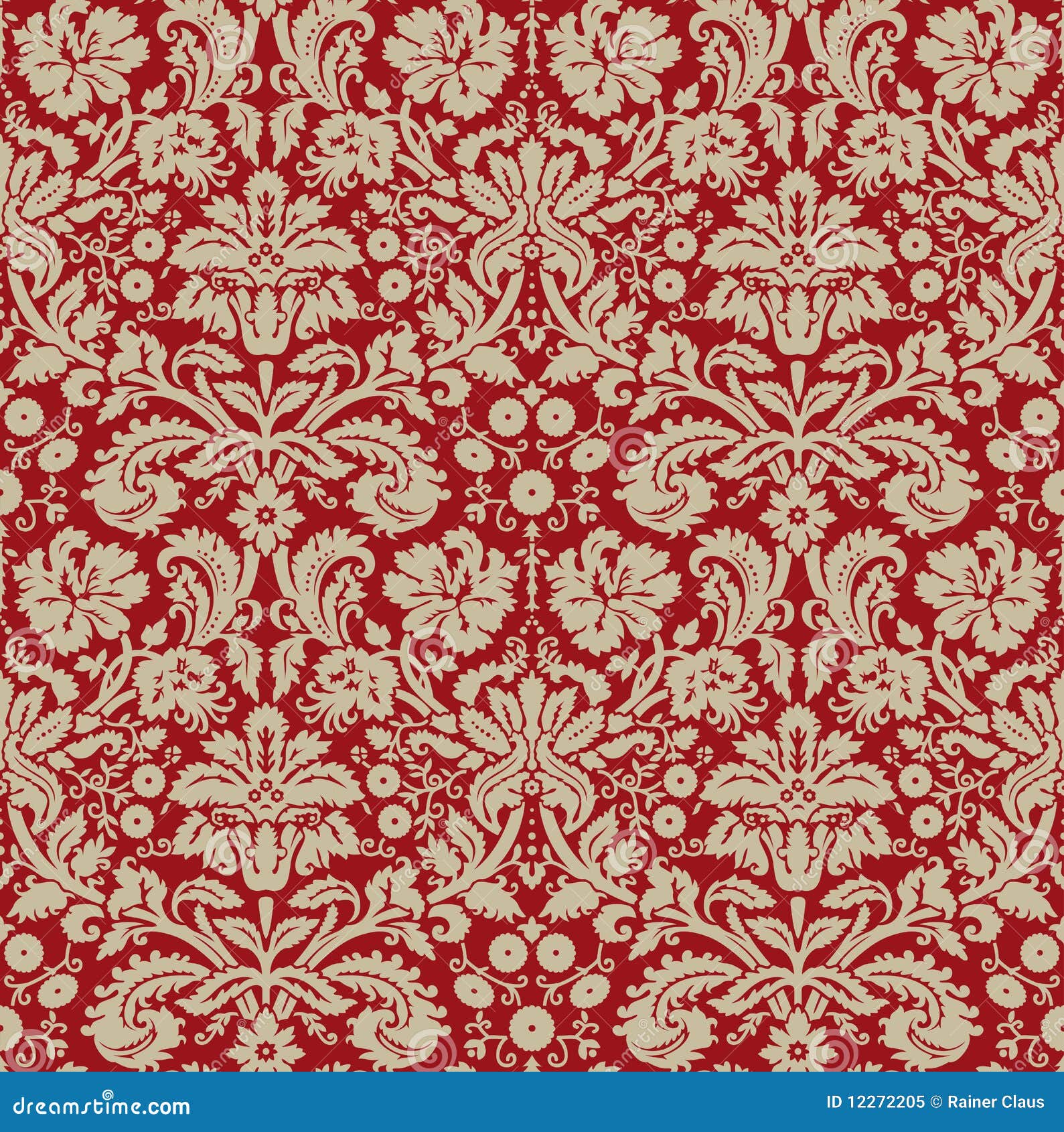 Beige Donkerrood Van Het Behang Stock Illustratie - Illustration of ...