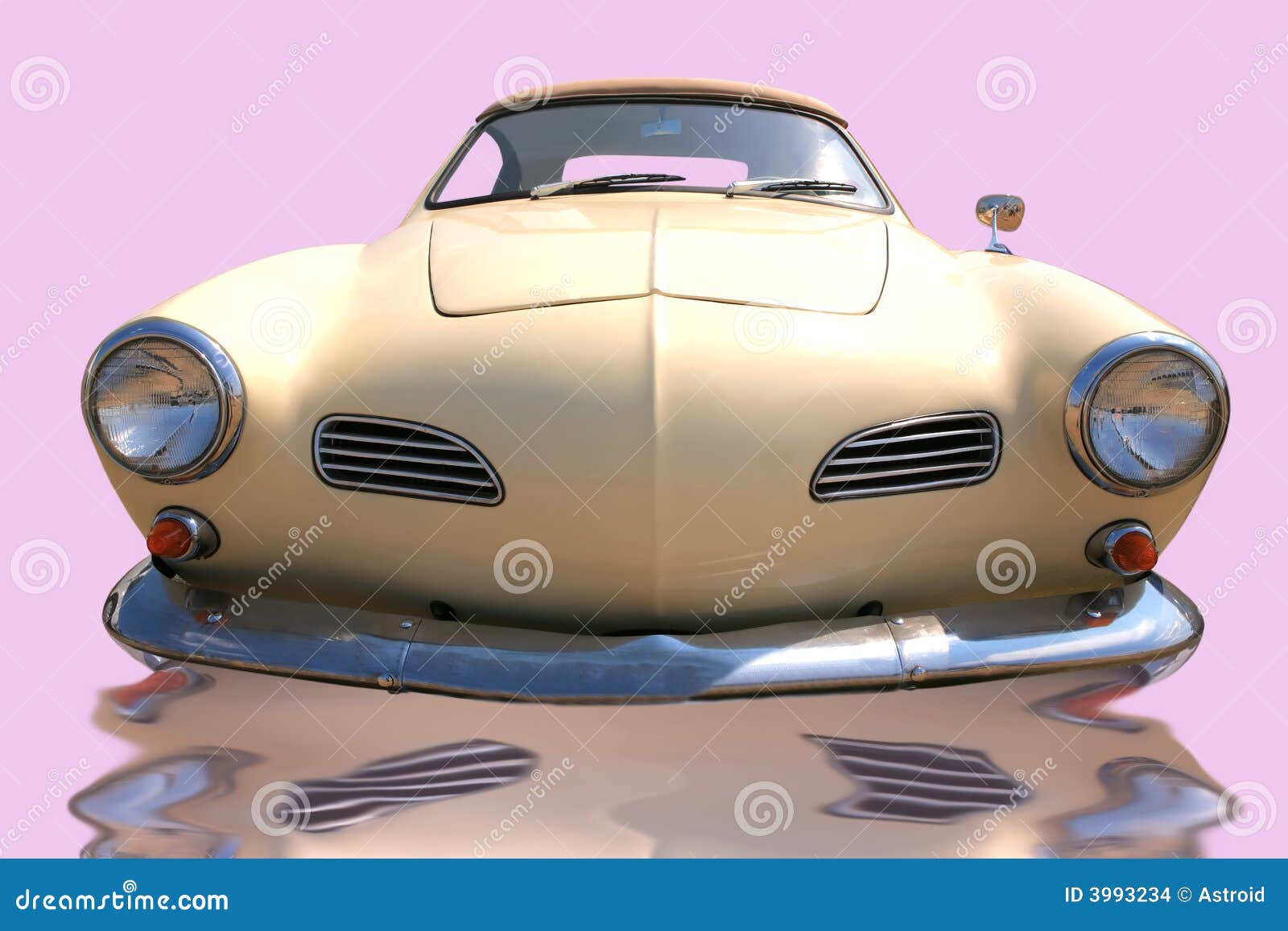 Beige european retro car stock photo. Image of vehicle - 3993234