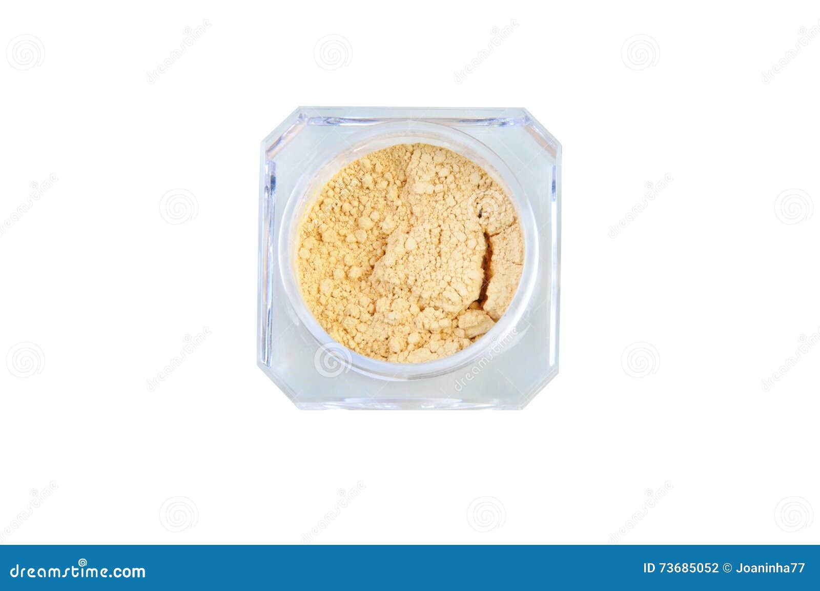 Beige Eye Shadows in Box Isolated on White Background Stock Photo ...