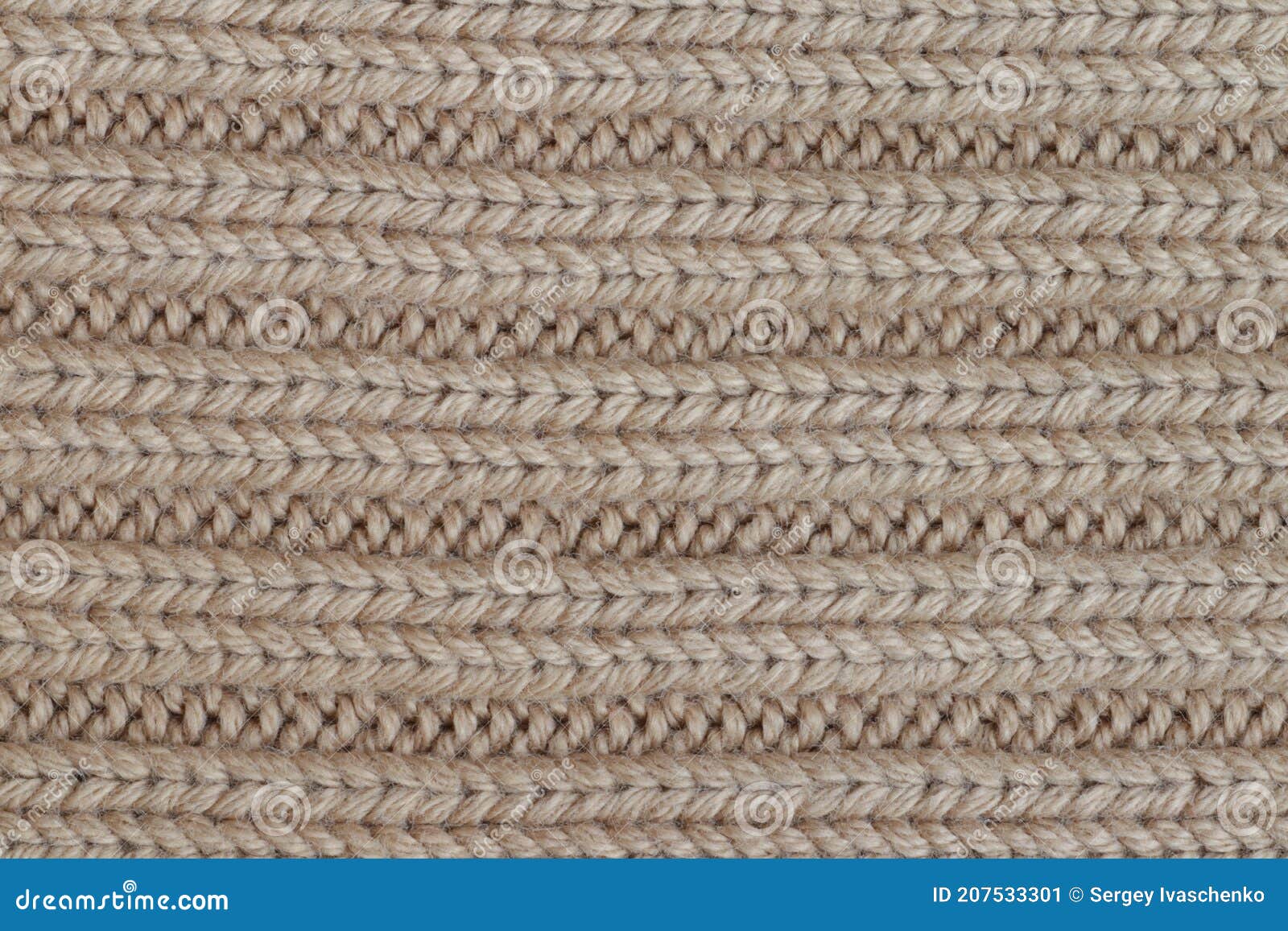 Beige fabric texture. stock image. Image of circle, knitting - 207533301
