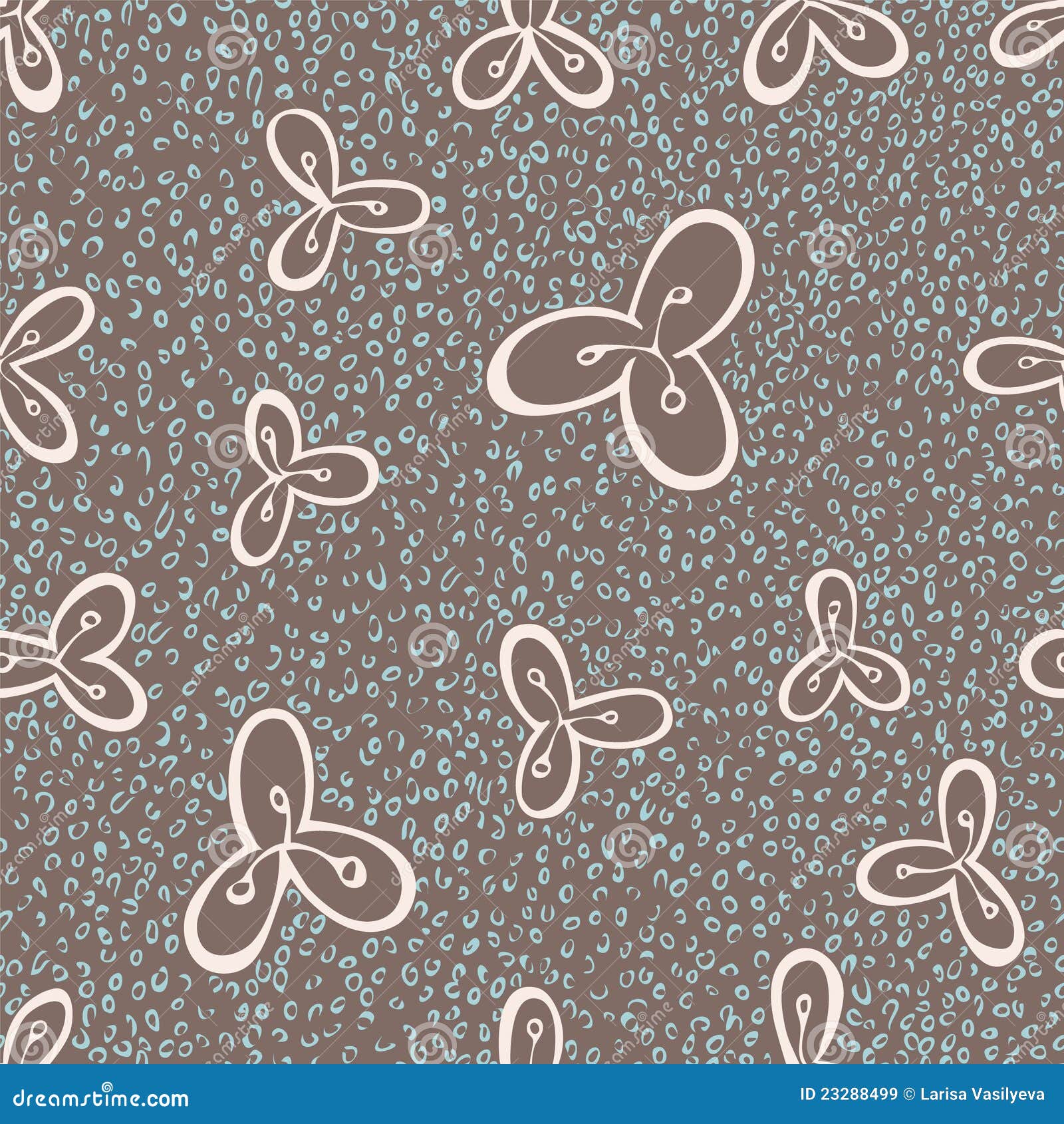 Beige flower pattern stock vector. Illustration of modern - 23288499