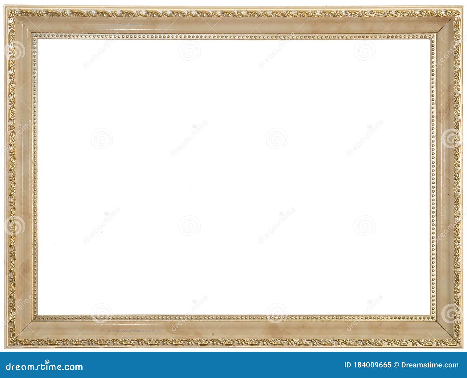 Beige frame stock image. Image of molding, profile, isolated - 184009665