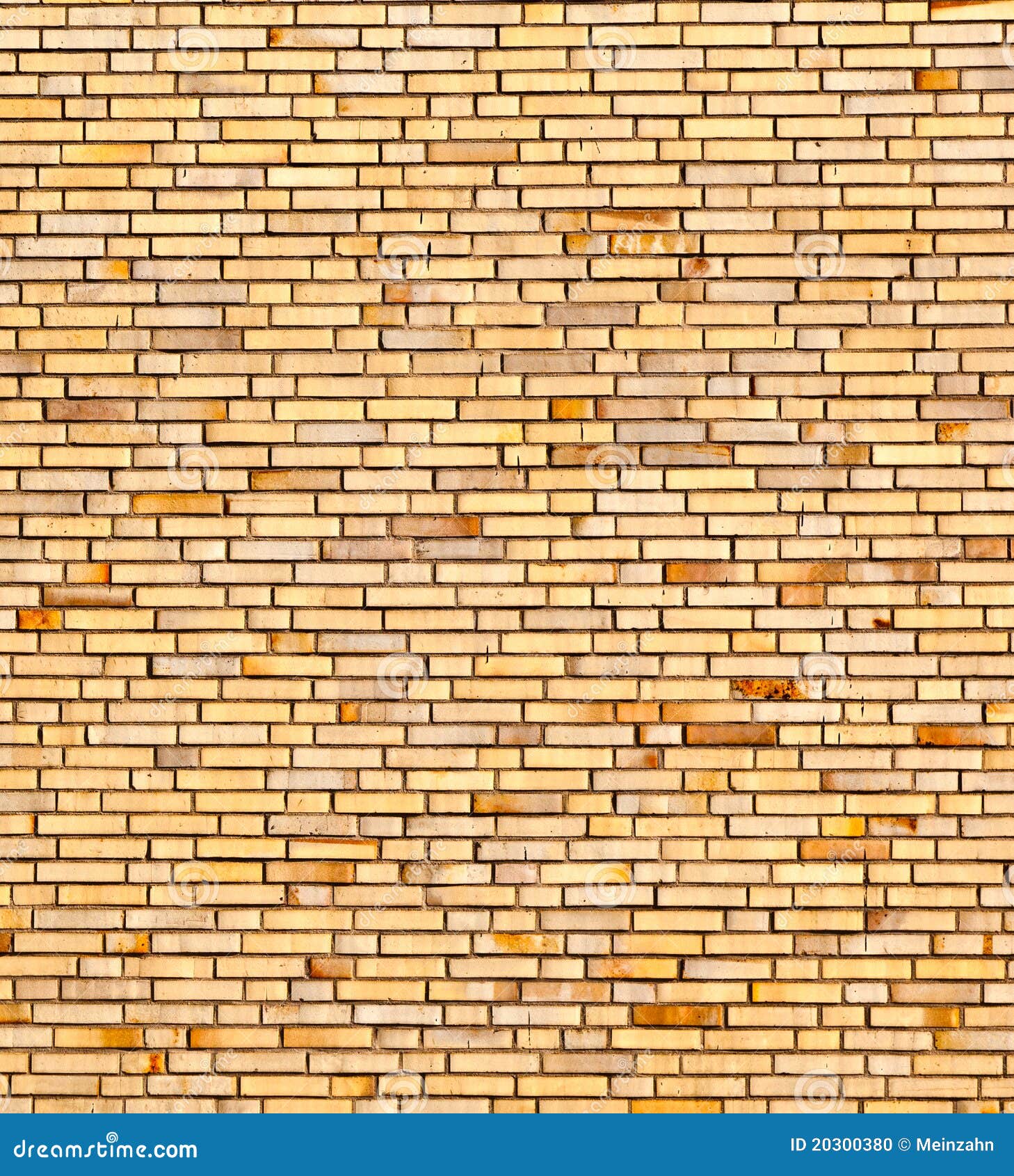 Beige gele bakstenen muur stock foto. Image of nieuw - 20300380