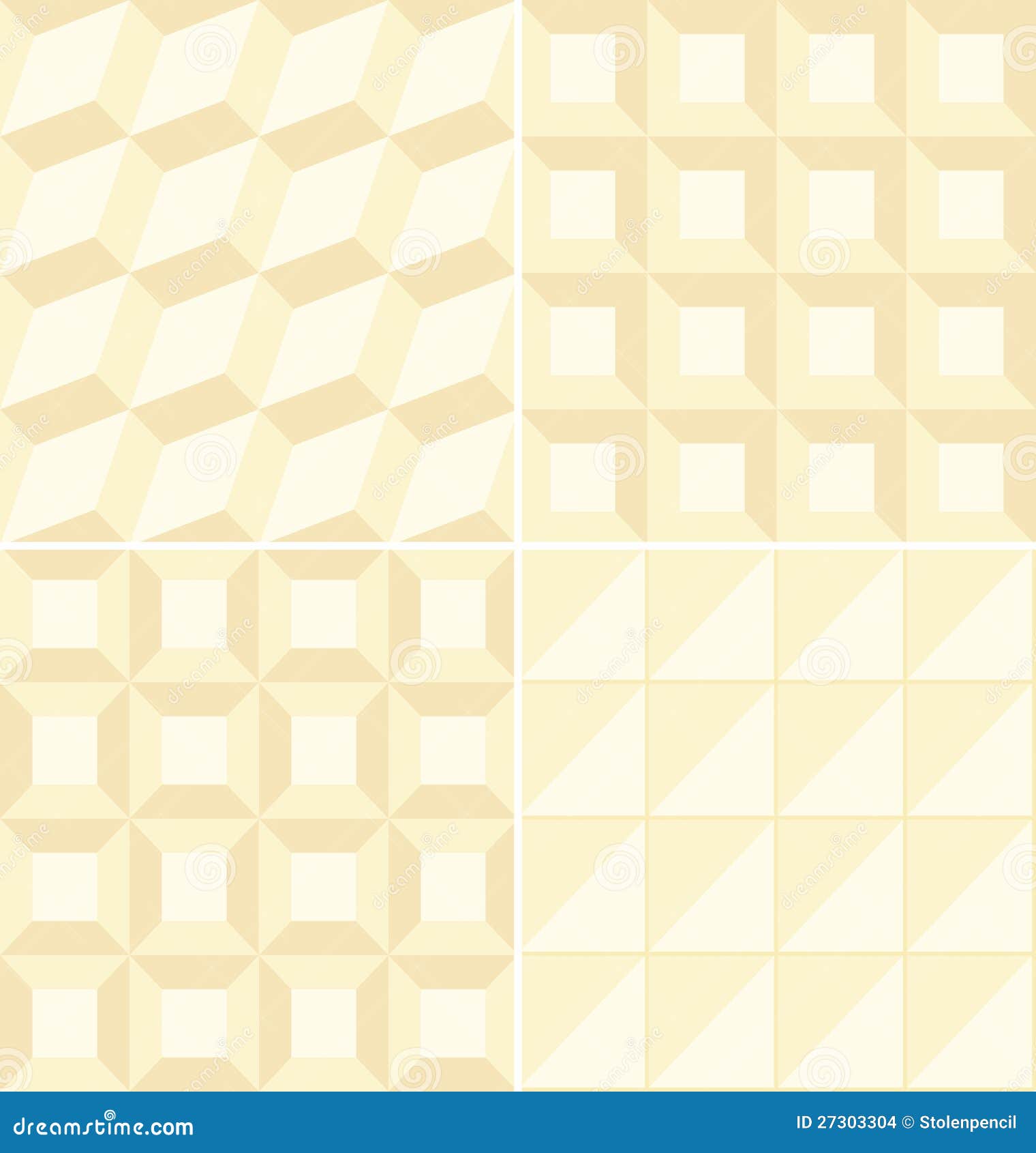 Beige geometric patterns stock vector. Illustration of group - 27303304