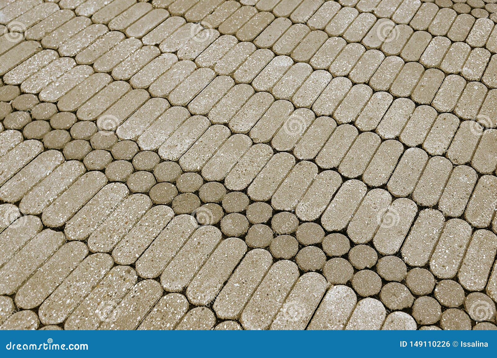 Beige Granite Mosaic Pavement Background Stock Photo - Image of close ...