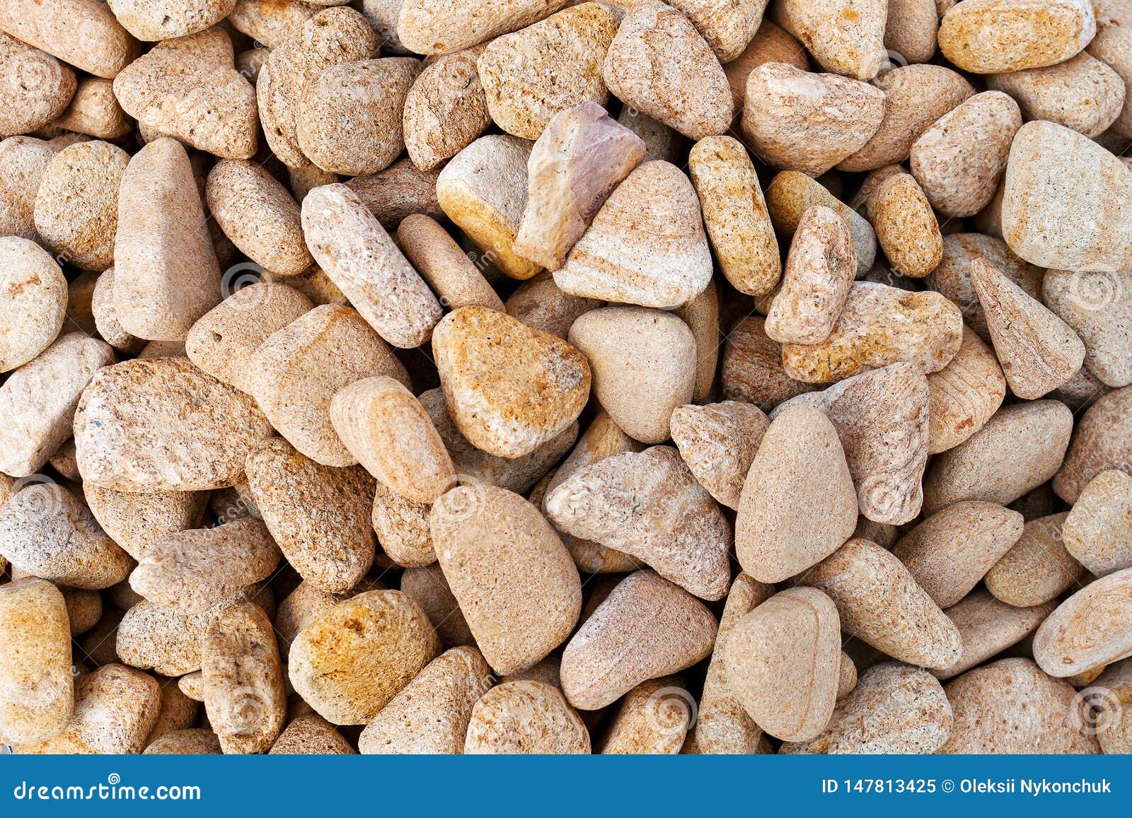 Beige Gravel Stone Floor Texture Background Stock Image - Image of ...