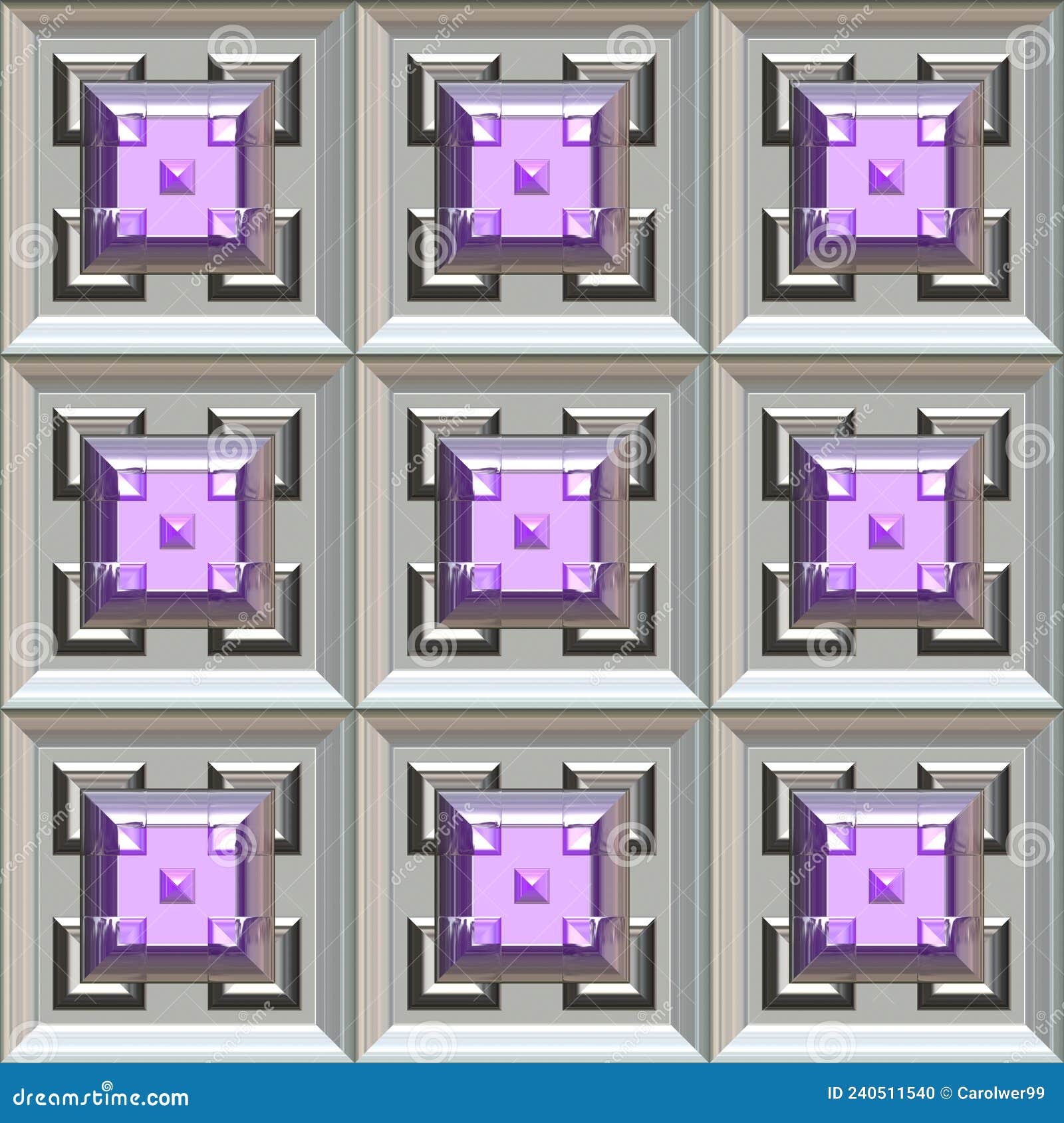 Beige Grey Ceramic Mosaic Tile with Geometric Pattern Pink Opal Color ...