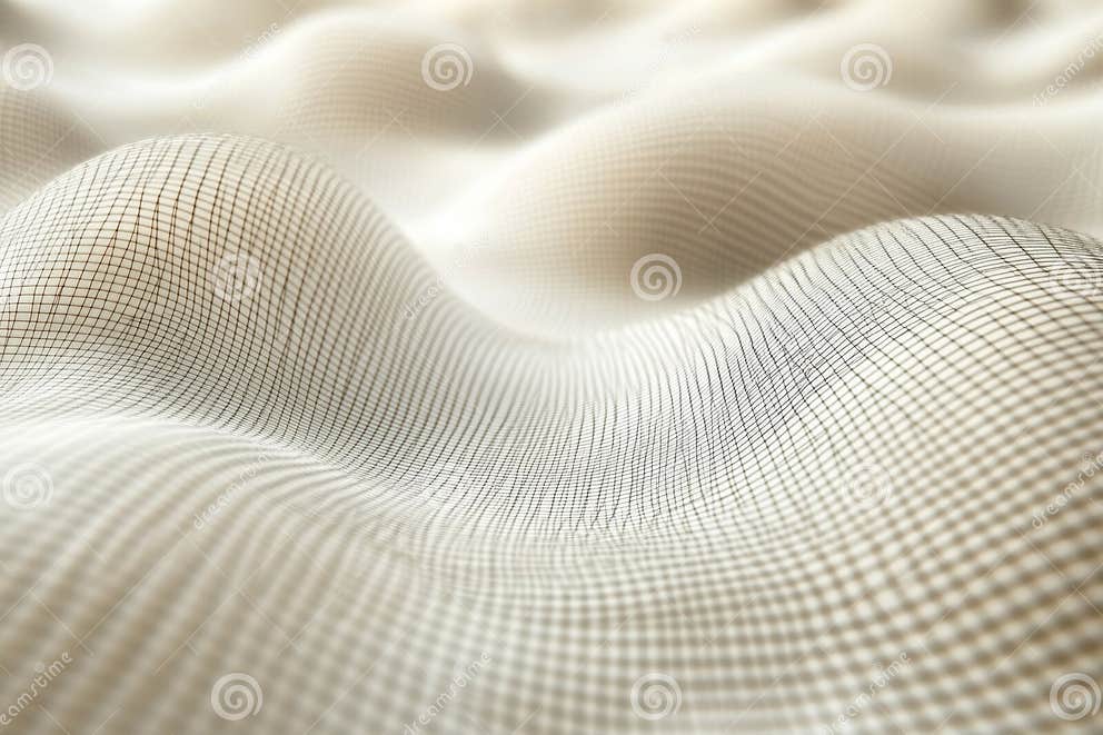 Beige Grid Pattern Forming a Wavy, Abstract Landscape, Perfect for ...