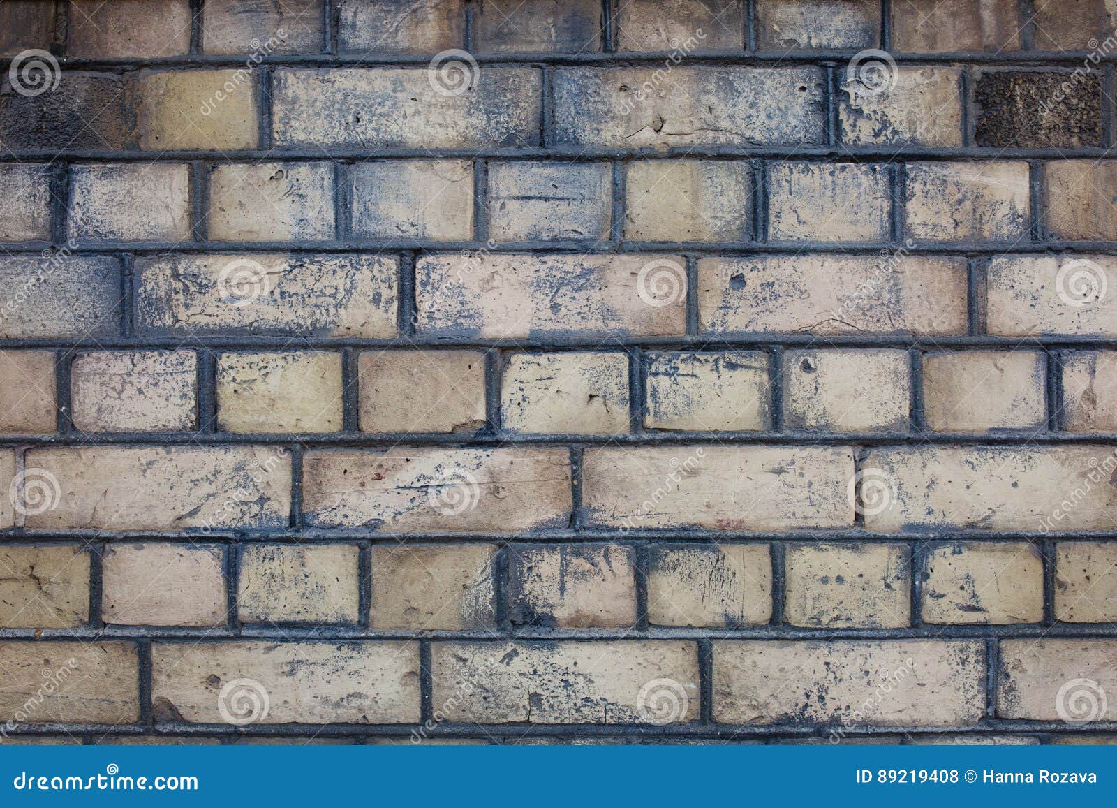 Beige Hite Brick Wall Home Exterior. the Rows of Bricks Stock Photo ...