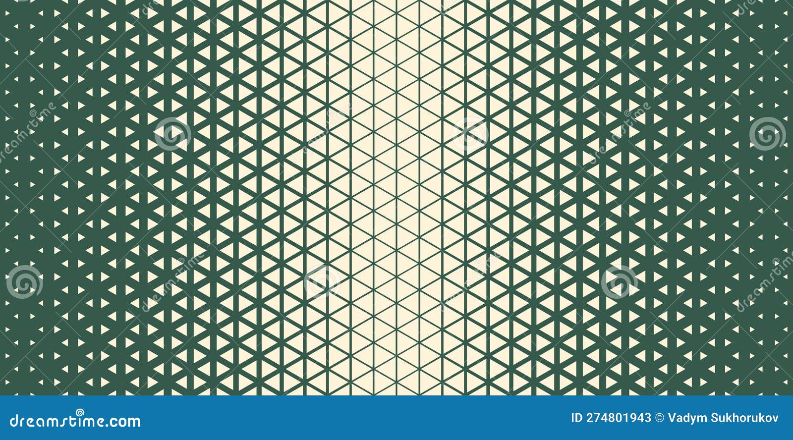 Beige Khaki Green Halftone Triangles Pattern. Abstract Geometric ...