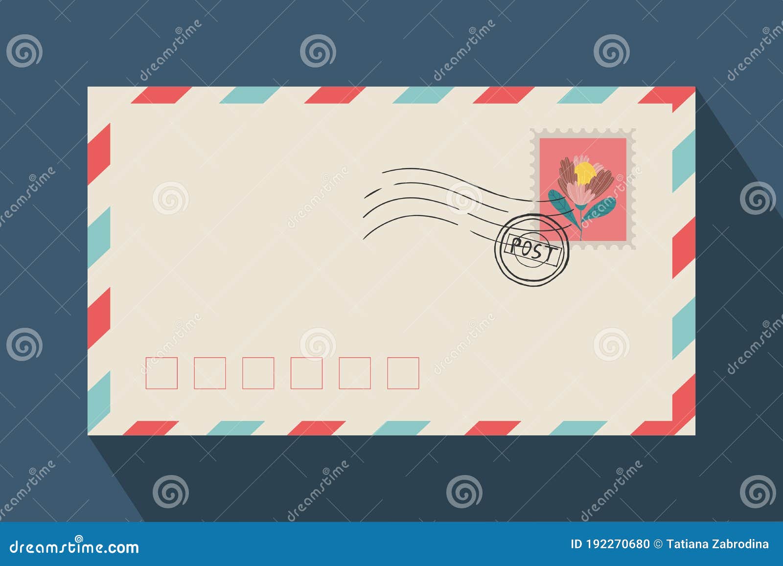 Beige Mail Envelope for Mail and Letters Stock Vector - Illustration of ...