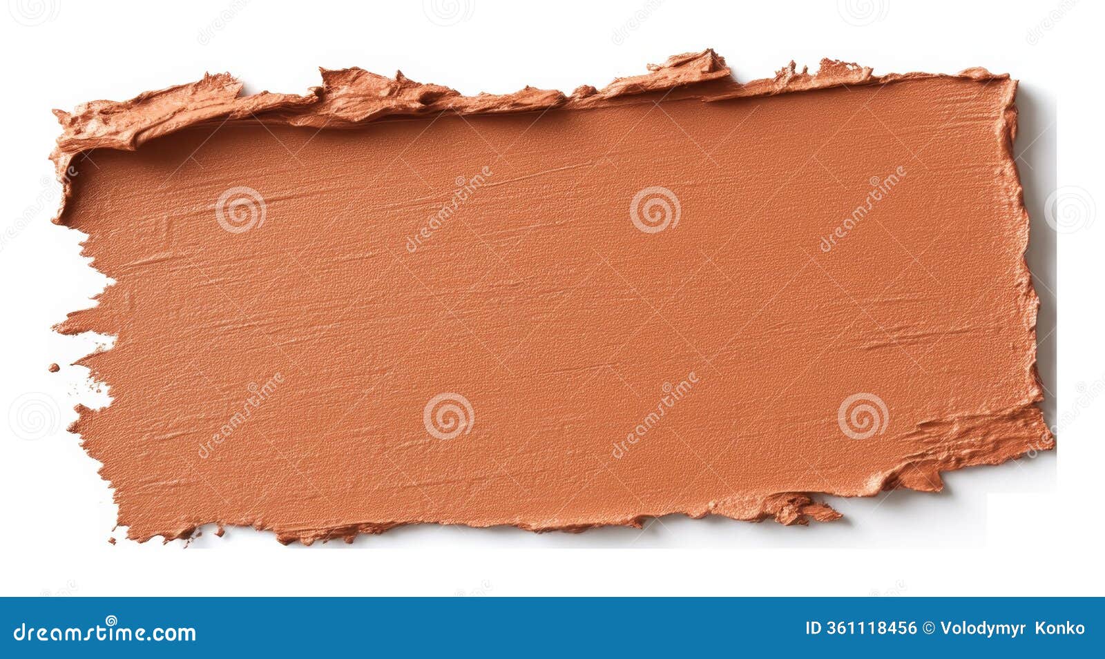 Beige Makeup Smear Texture with Rough Edges Stock Photo - Image of ...