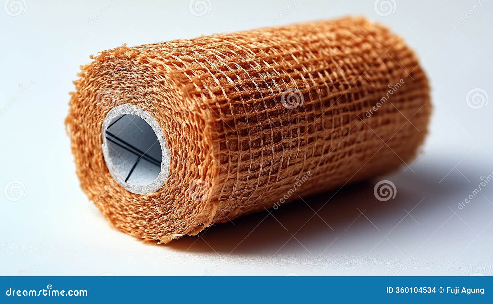 Beige Medical Bandage Roll on White Background Stock Illustration ...