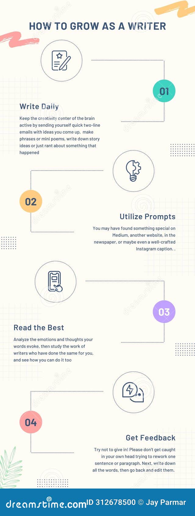 Beige Modern Minimalist How To Growth - Infographic Stock Illustration ...