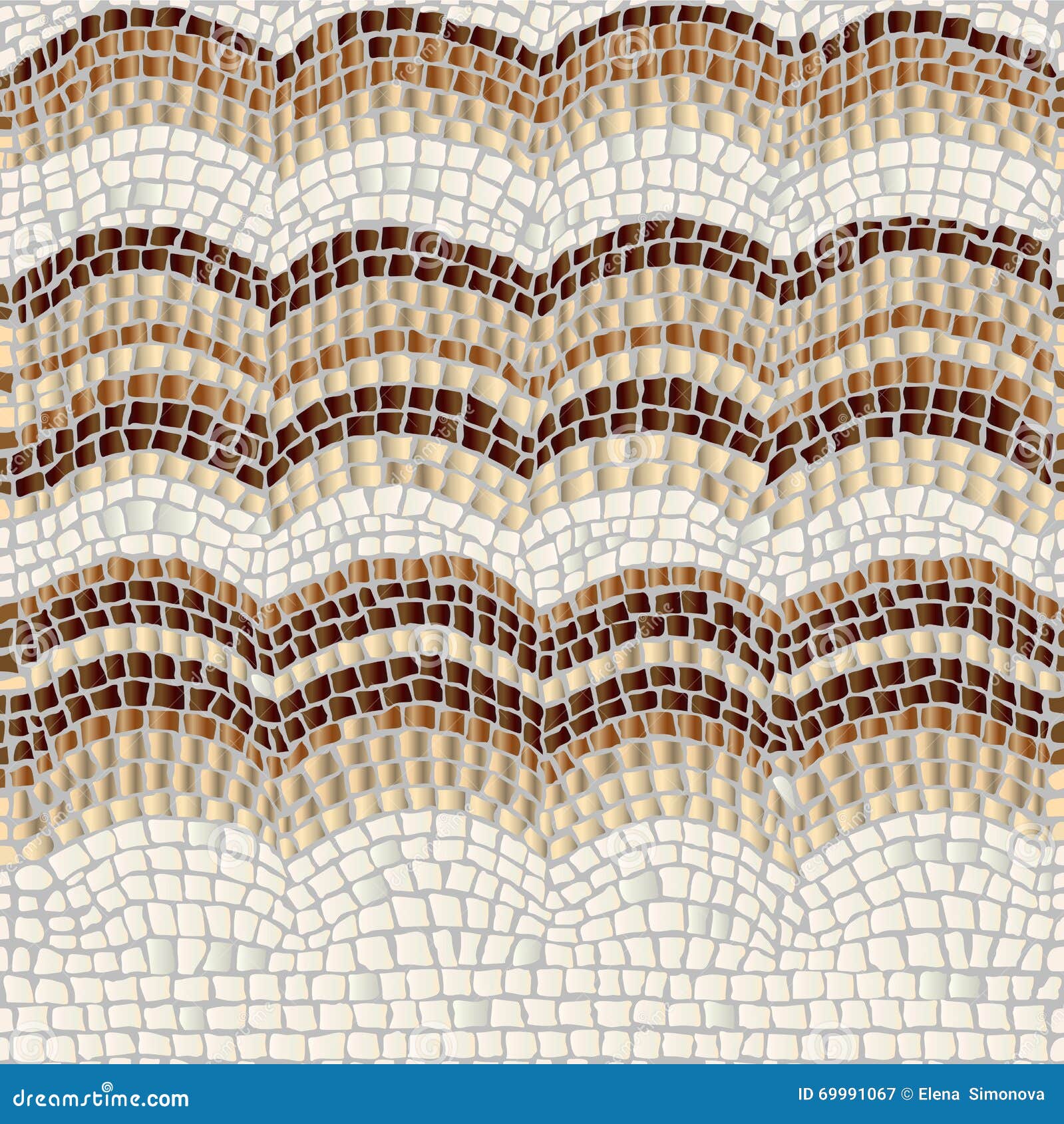 Beige mosaic pattern stock vector. Illustration of pattern - 69991067