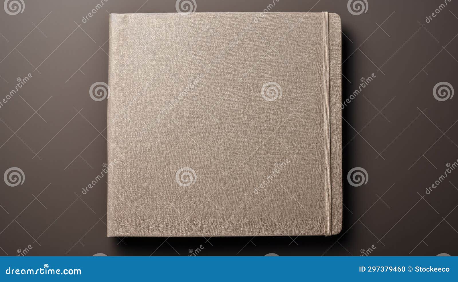 Beige Diary on Dark Background: Aluminum Style Notebook with Textured ...