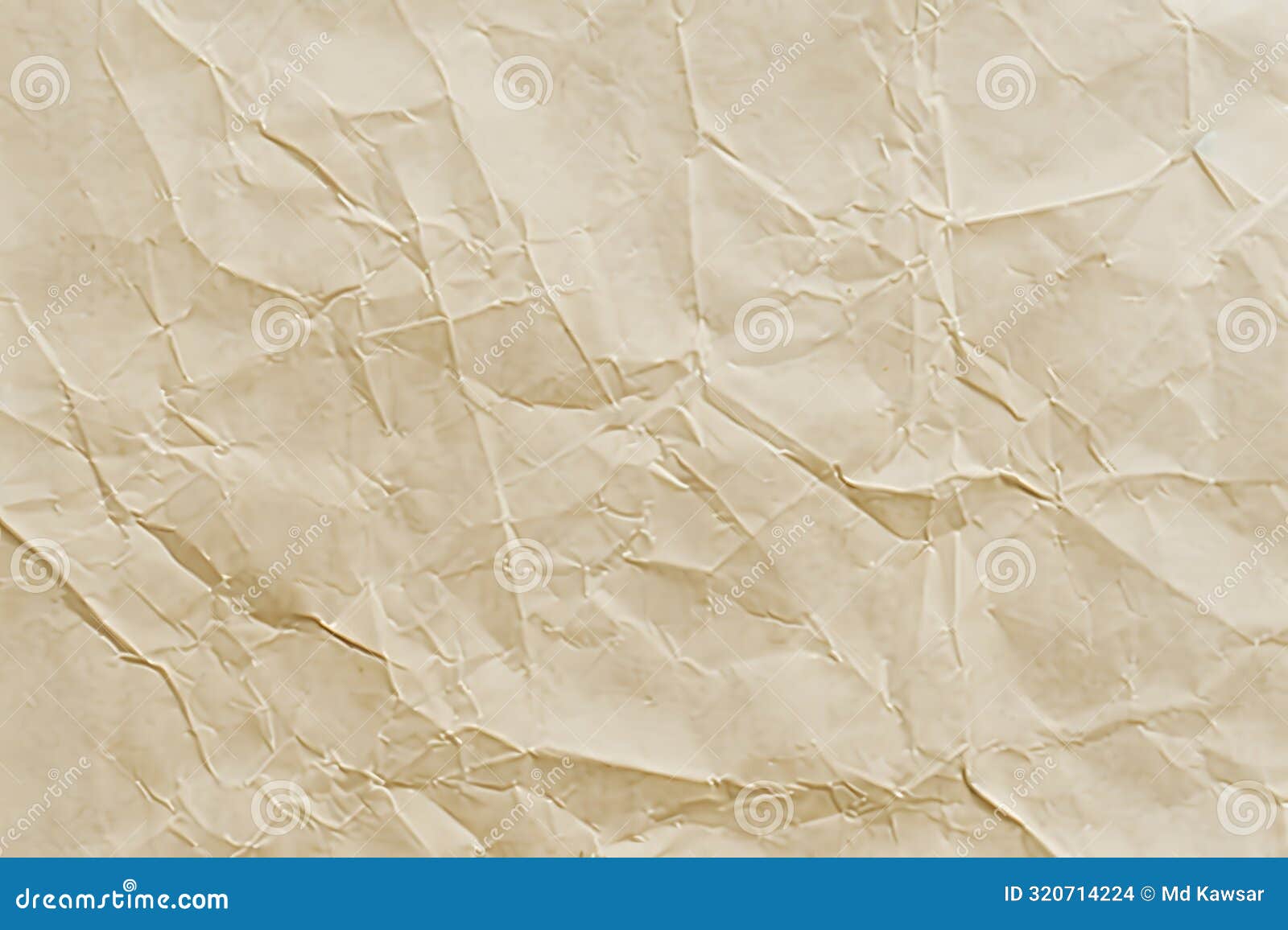 Beige Crumpled Paper Texture Background Stock Illustration ...