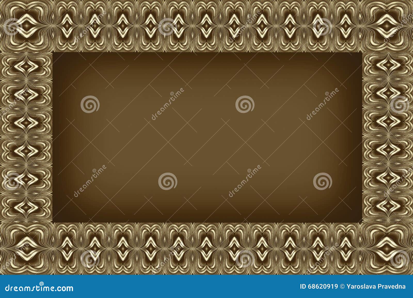 Beige patterned frame stock illustration. Illustration of drawing ...