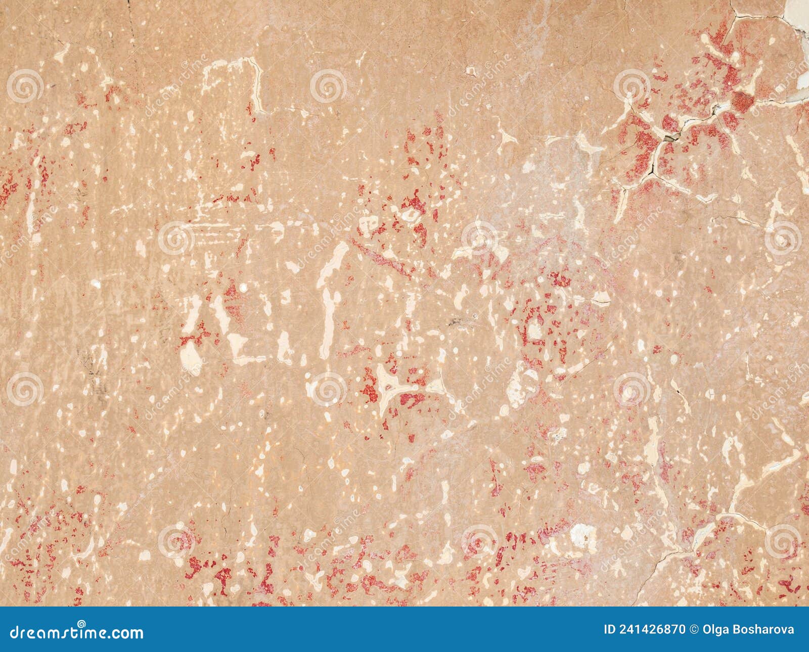 Beige pink wall streaked stock photo. Image of grungy - 241426870