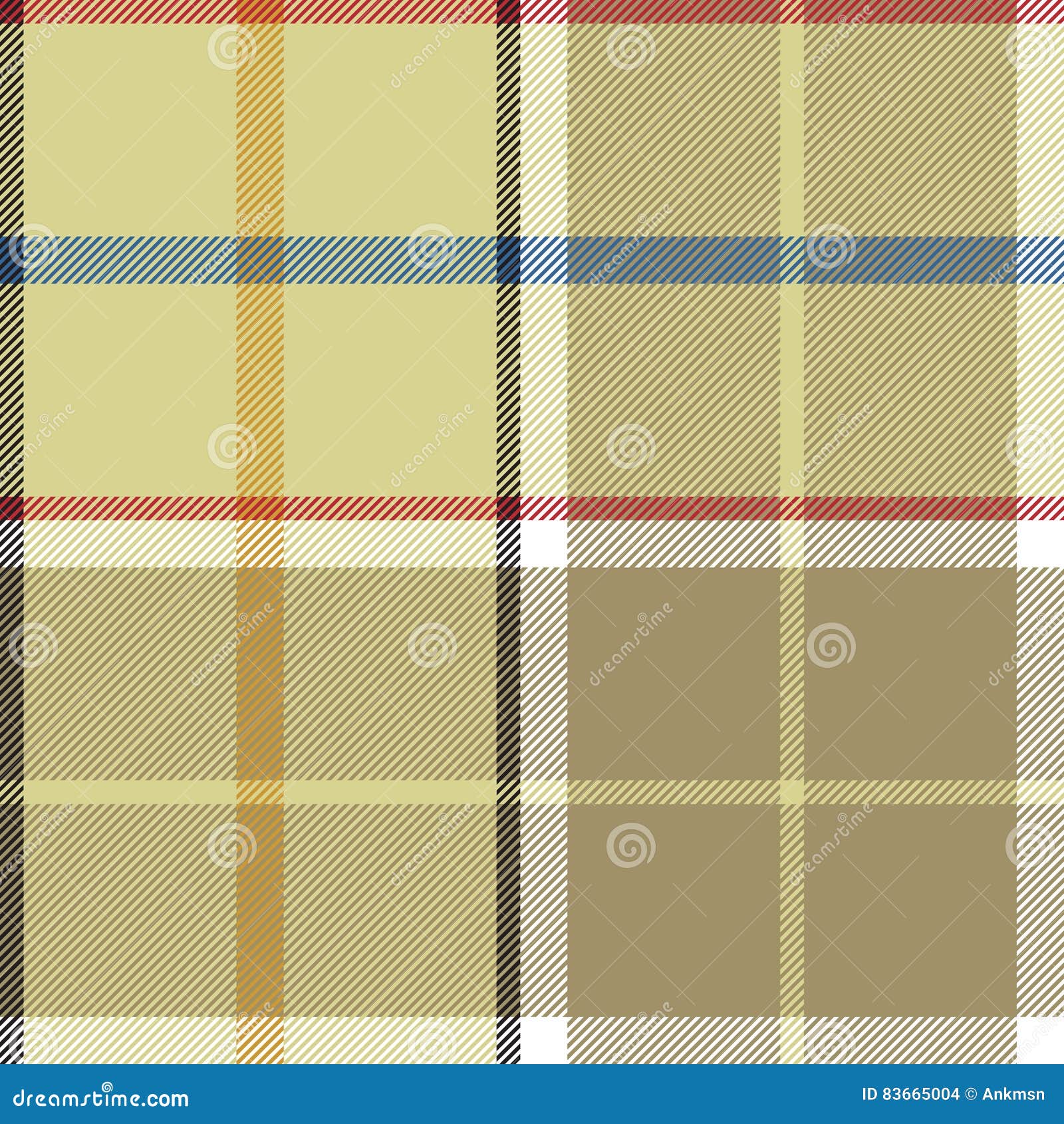 Beige Plaid Diagonal Fabric Texture Seamless Pattern Vector ...