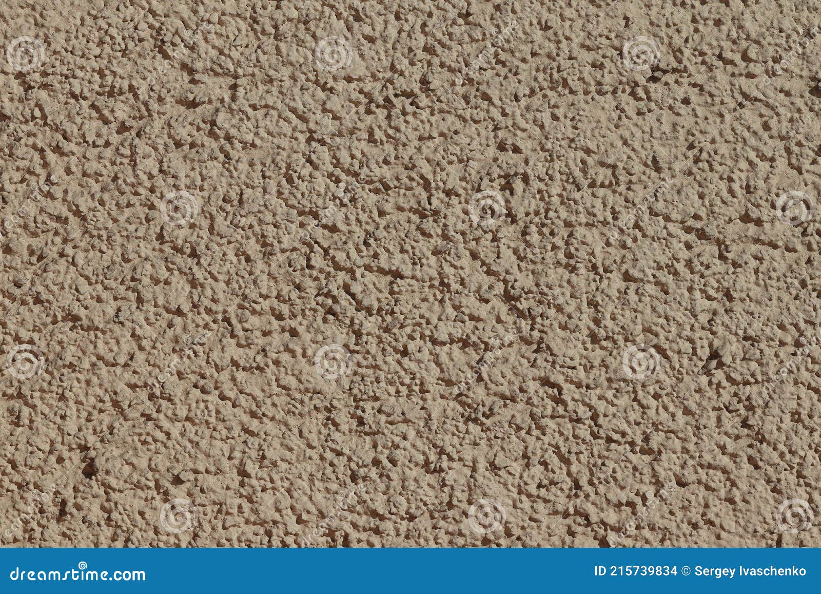 Texture of beige plaster. stock photo. Image of building - 215739834