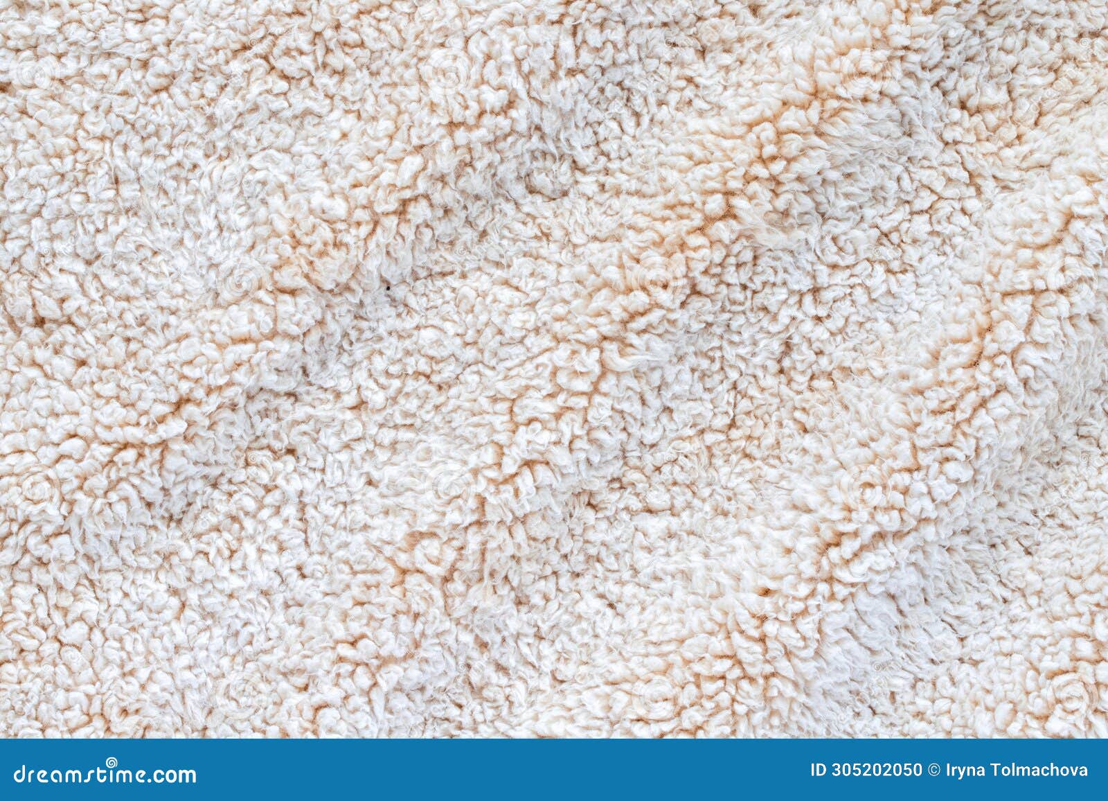 Beige Plush Fabric of Cozy Throw. Warm Blanket Background Stock Photo ...