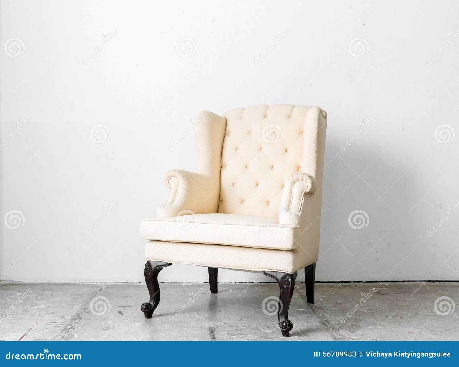 Beige retro chair stock image. Image of fashion, comfortable - 56789983