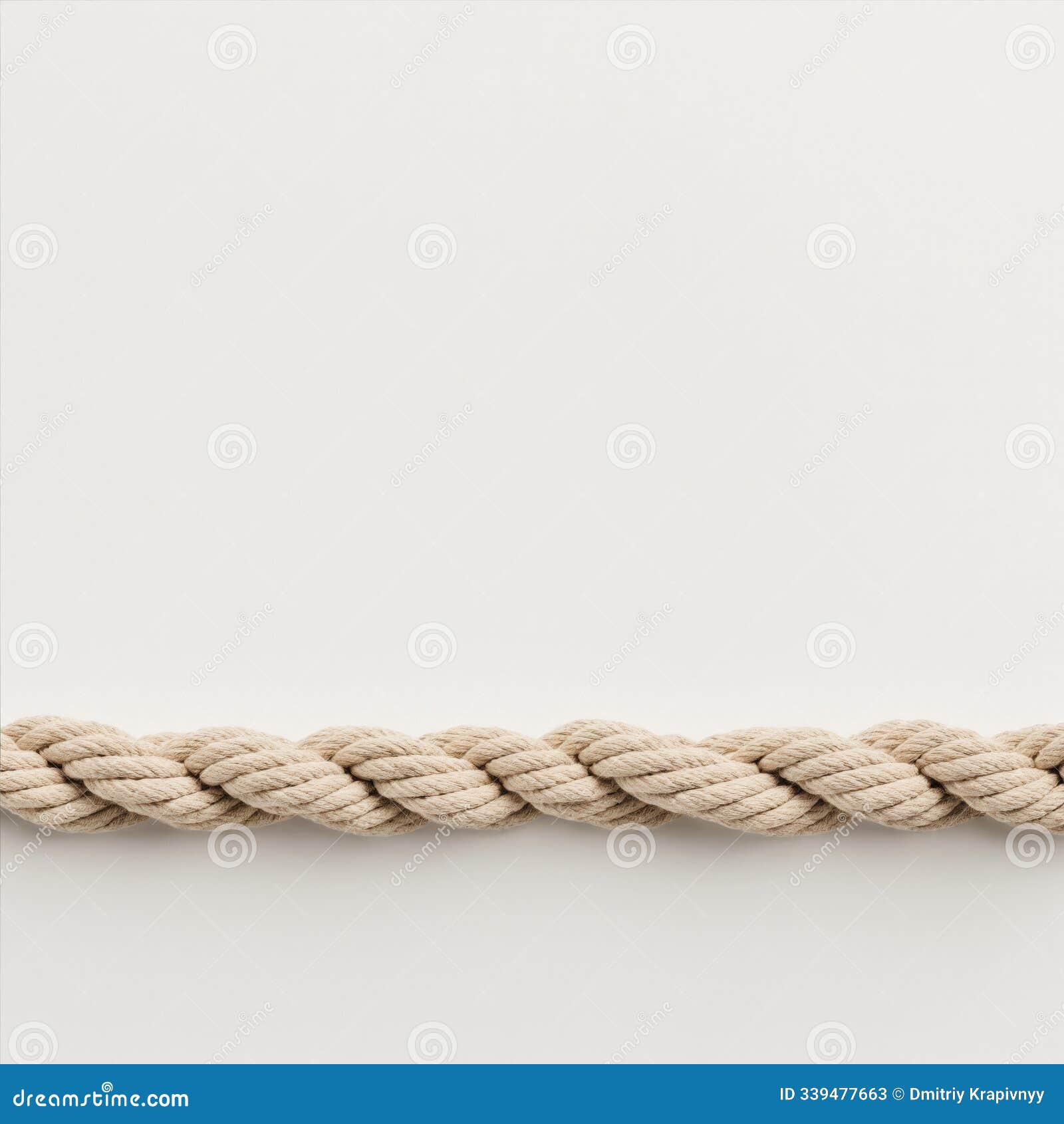 Beige Rope on White Background Stock Illustration - Illustration of ...