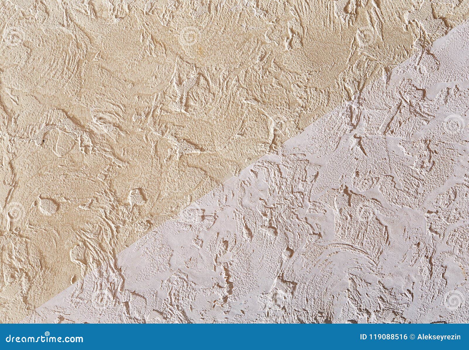 Beige Rough Wall Textured Background. Abstact Stucco. Texture of ...
