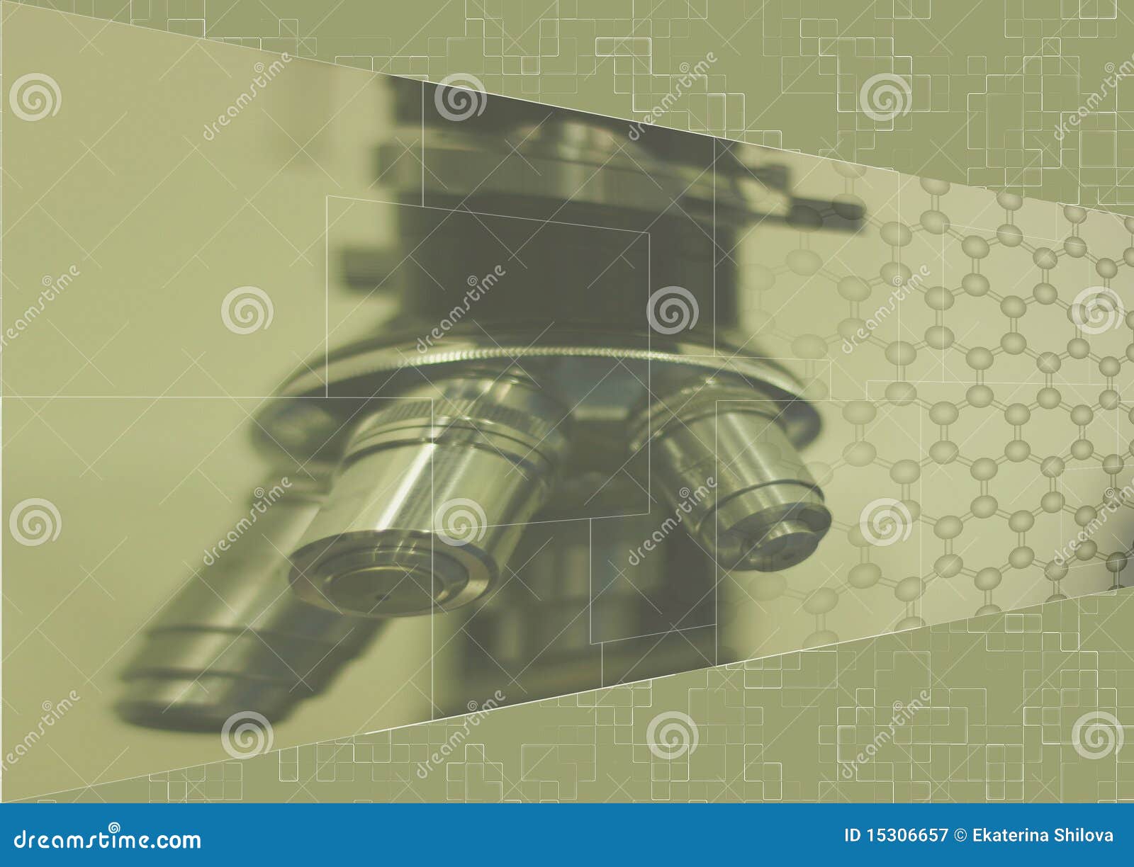 Beige Scientific Background with Microscope and Stock Image - Image of ...