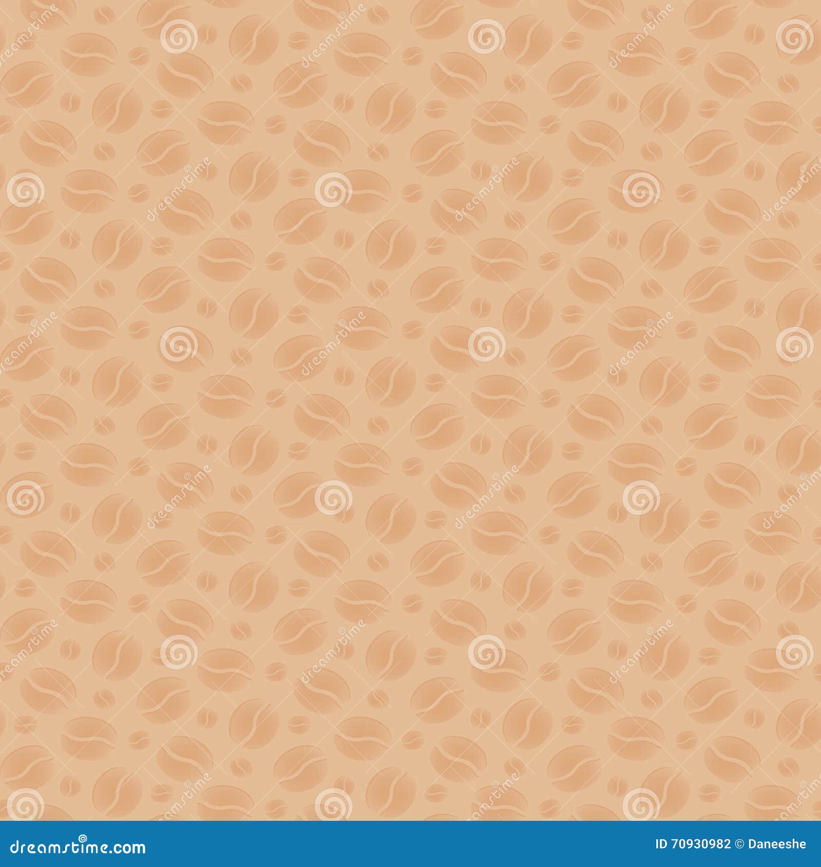 Beige Seamless Pattern with Coffee Beans Stock Vector - Illustration of ...