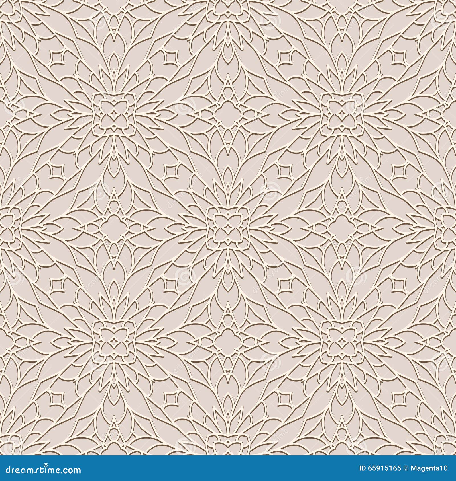 Beige seamless pattern stock vector. Illustration of embroidery - 65915165