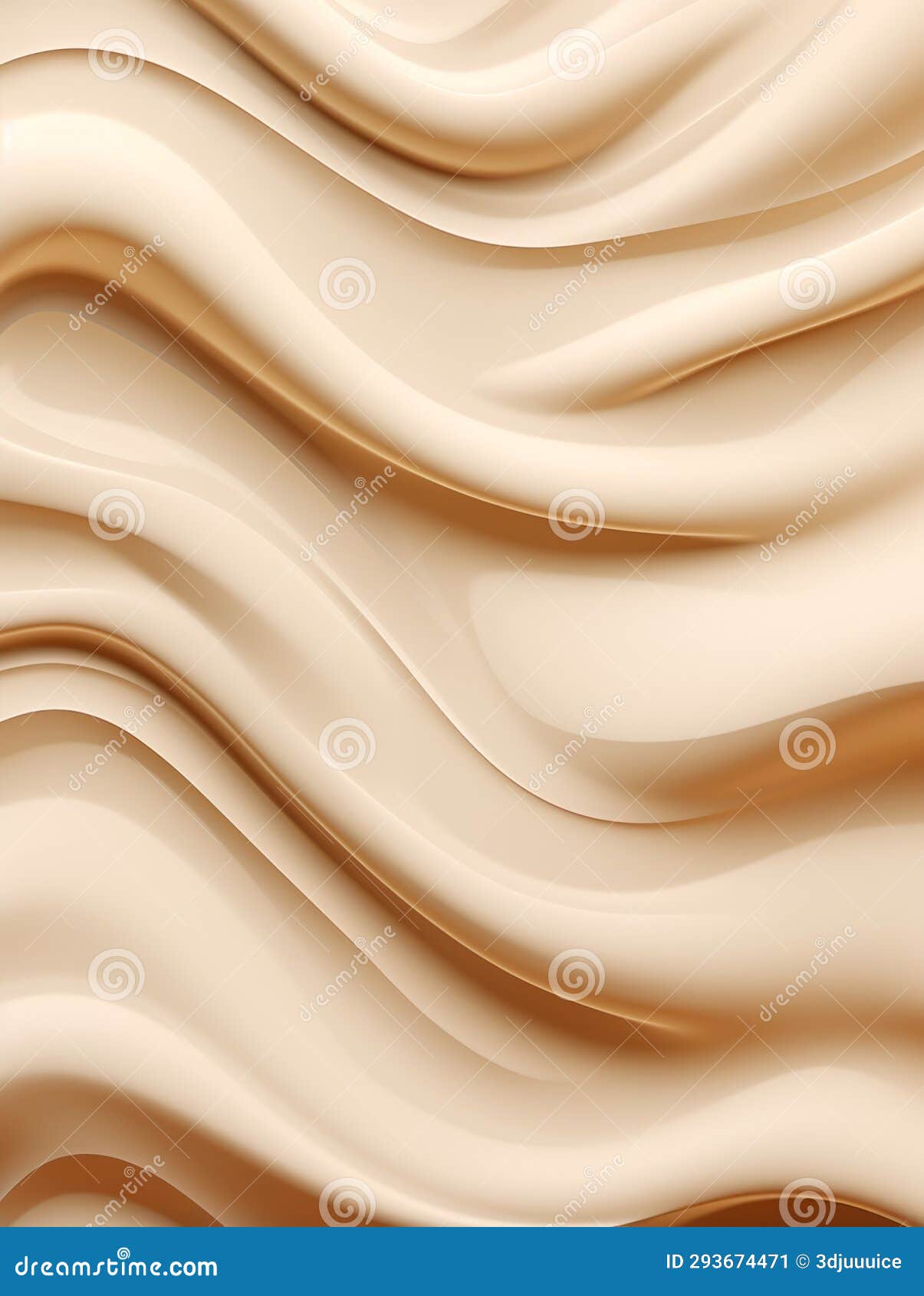 Beige Slime Creative Abstract Wavy Texture. Stock Illustration ...