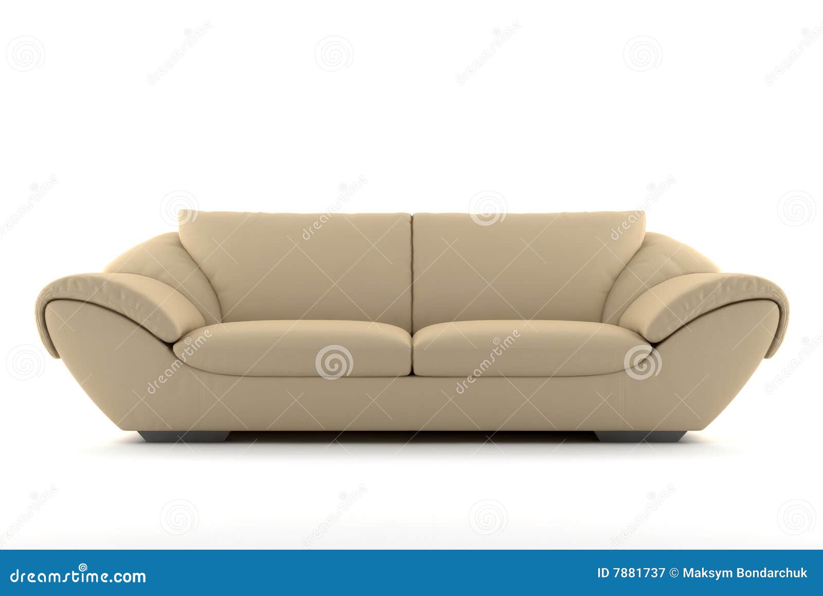Beige Sofa Isolated on White Stock Image - Image of luxury, interior ...