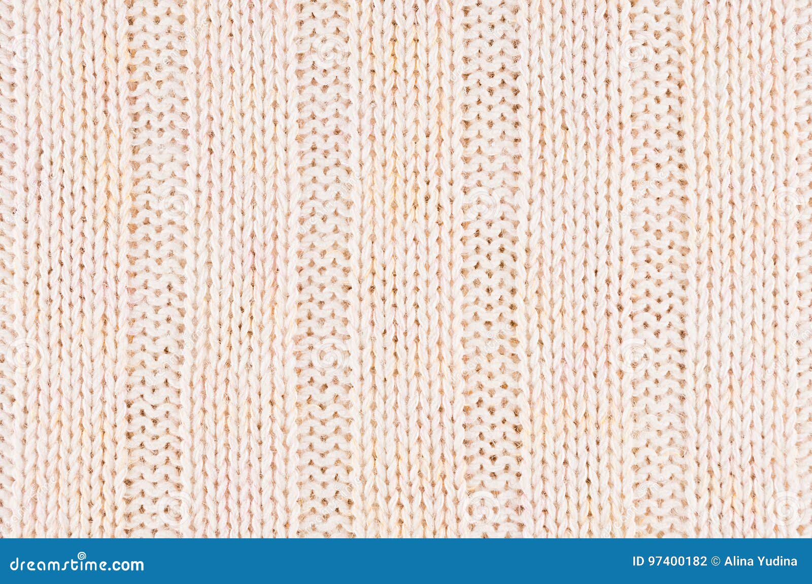 Beige Soft Knitted Fabric Texture with Strips Wale. Stock Photo - Image ...