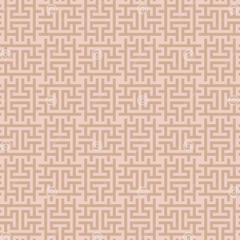 Beige Squares Modern Seamless Pattern. Stock Vector - Illustration of ...