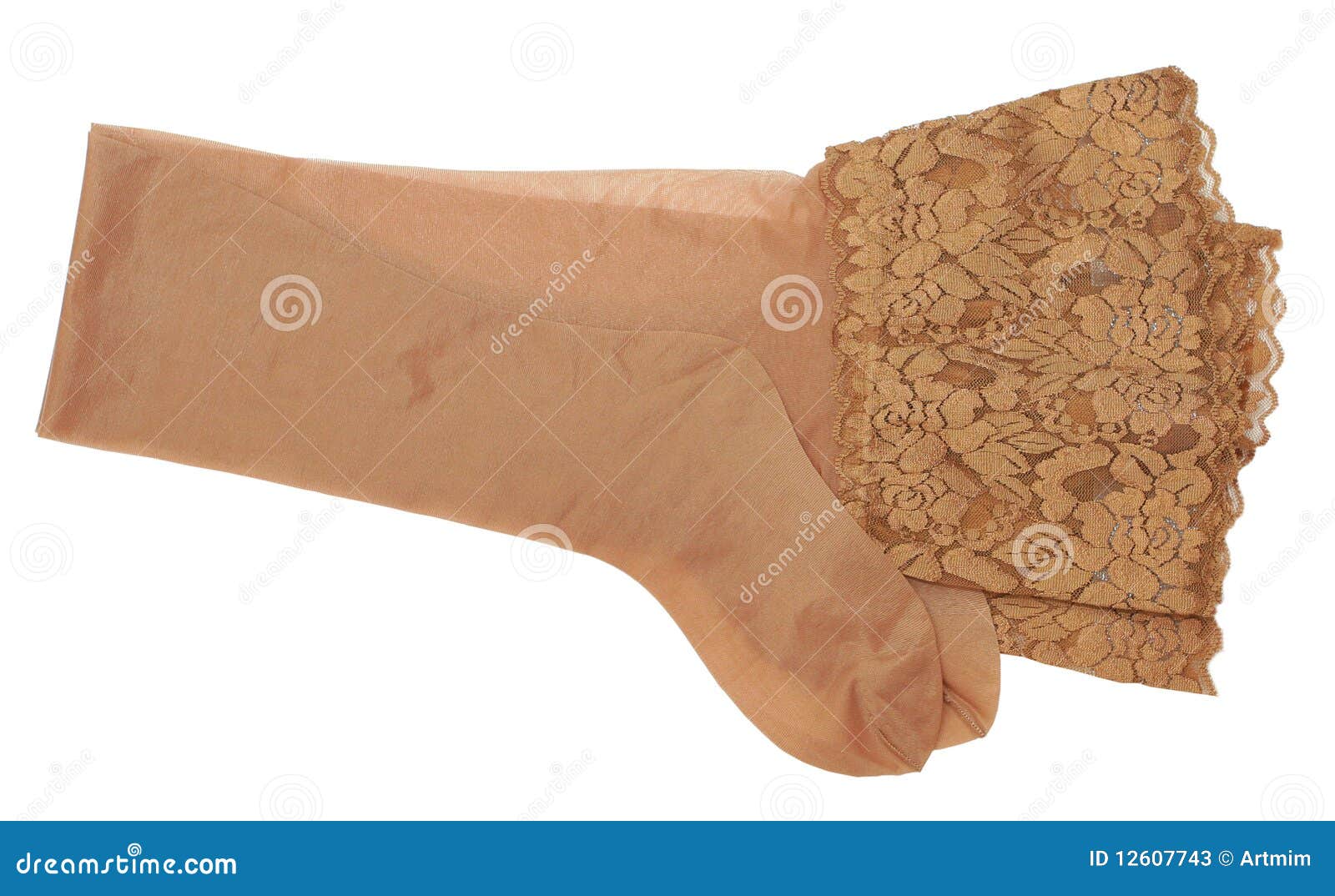 Beige stockings stock image. Image of close, lingerie - 12607743
