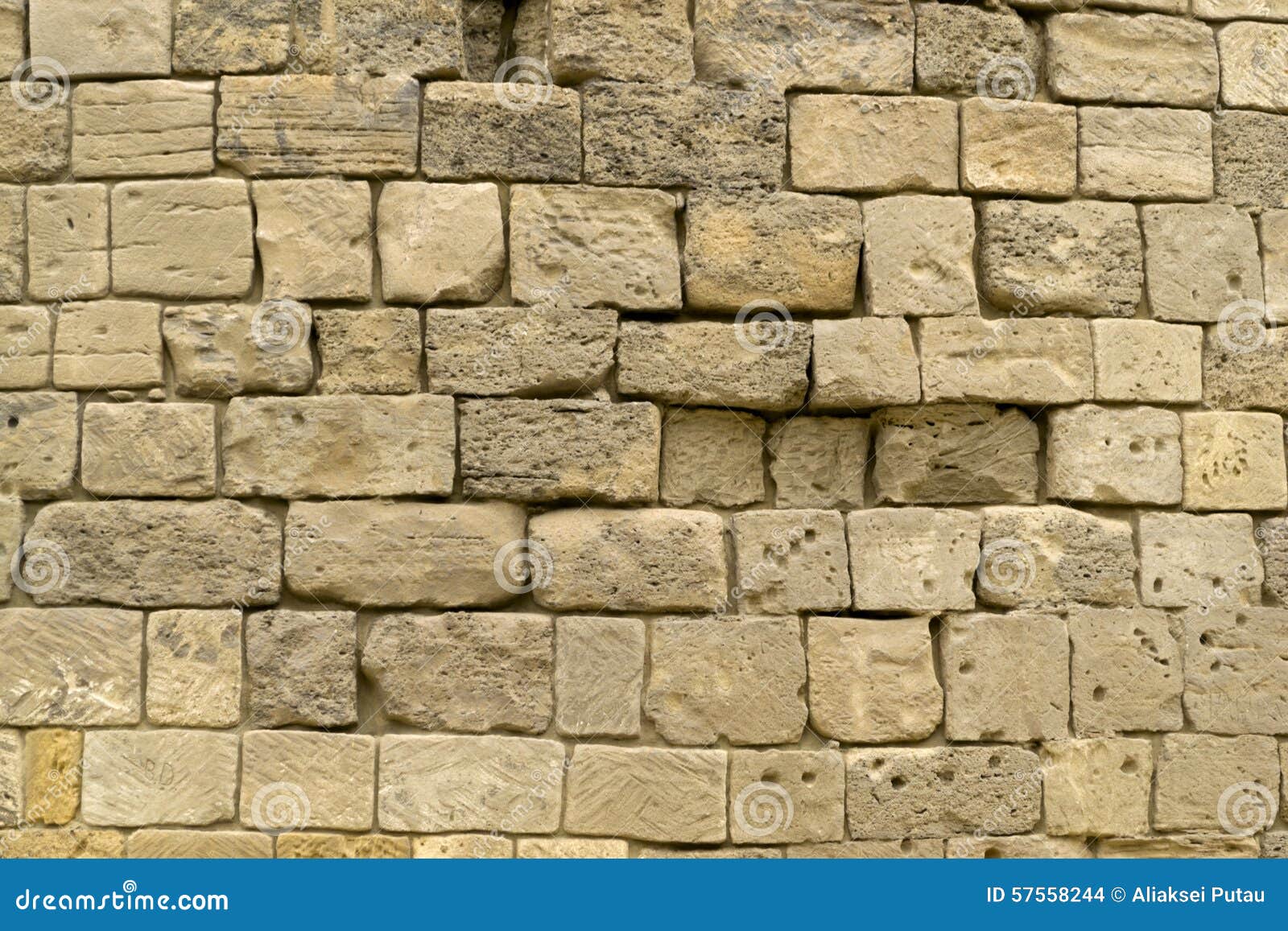 Beige stone brick wall stock photo. Image of regular - 57558244