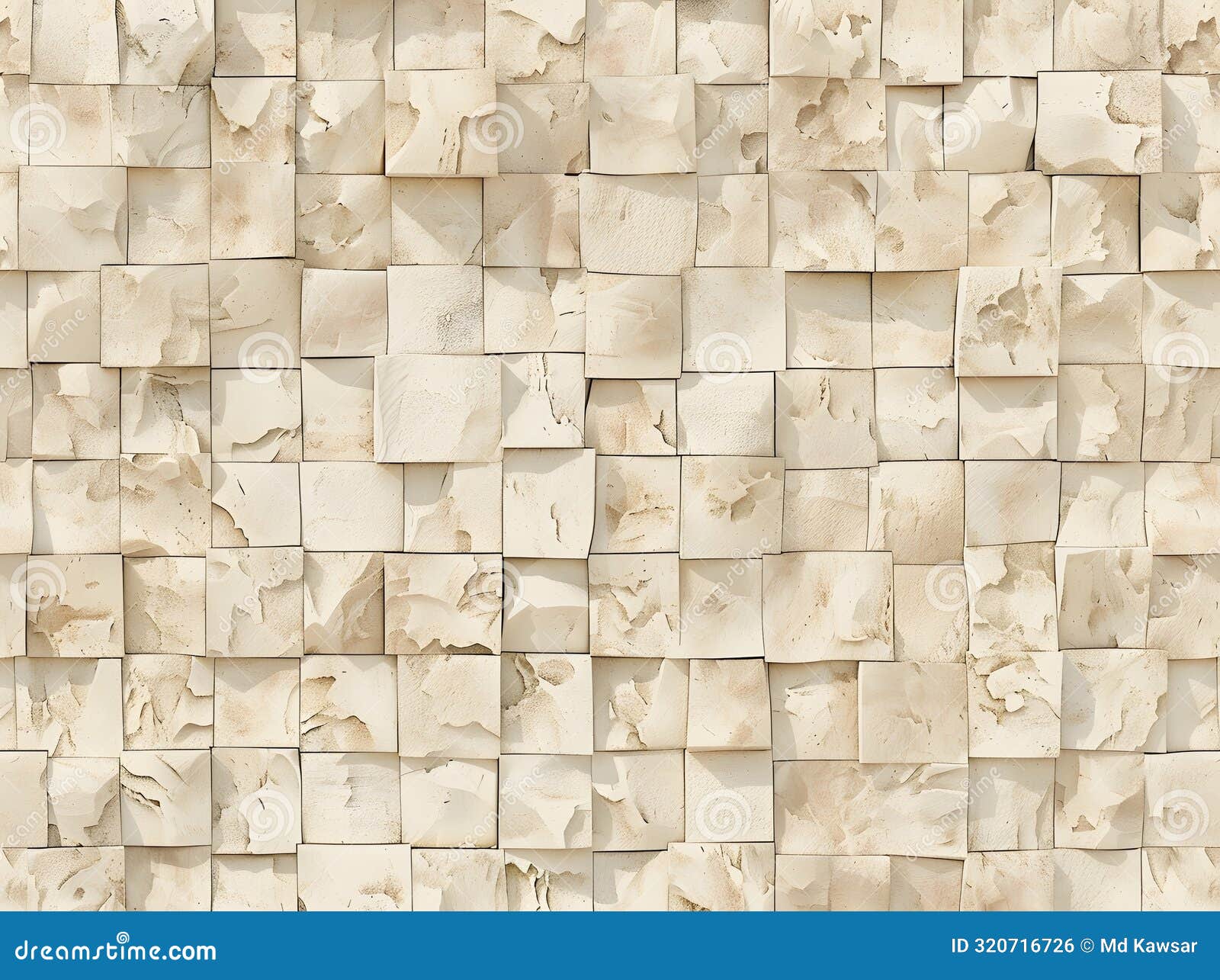 Beige Stone Mosaic Seamless Pattern Texture Stock Illustration ...