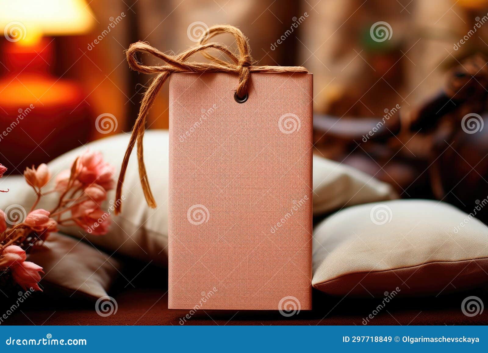 Beige Tag or Label for Handmade Business Stock Illustration ...