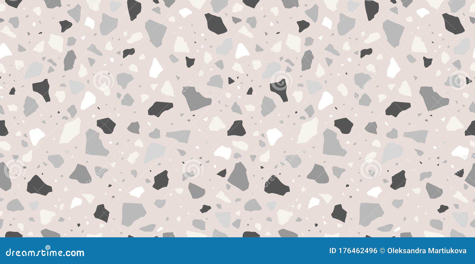 Beige Terrazzo Vector Seamless Pattern. Modern Tile Texture Background ...