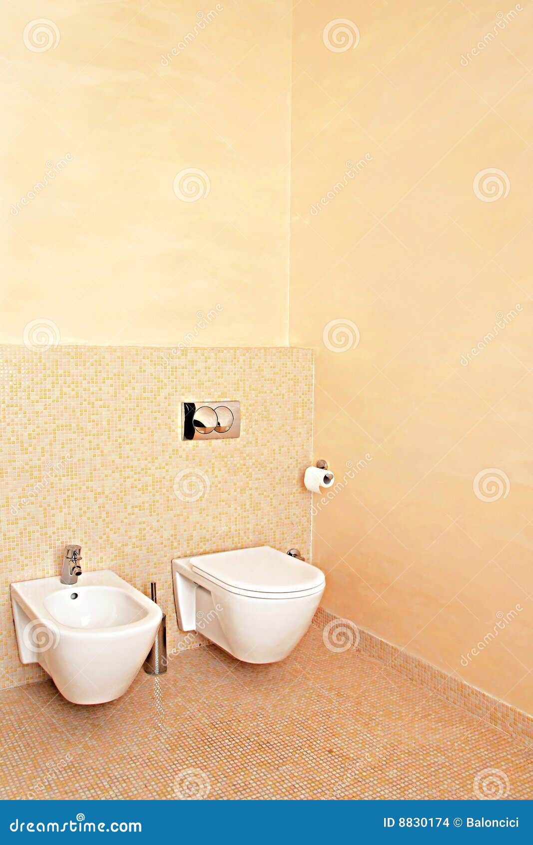 Beige toilet stock foto. Image of beige, binnen, badkamers - 8830174