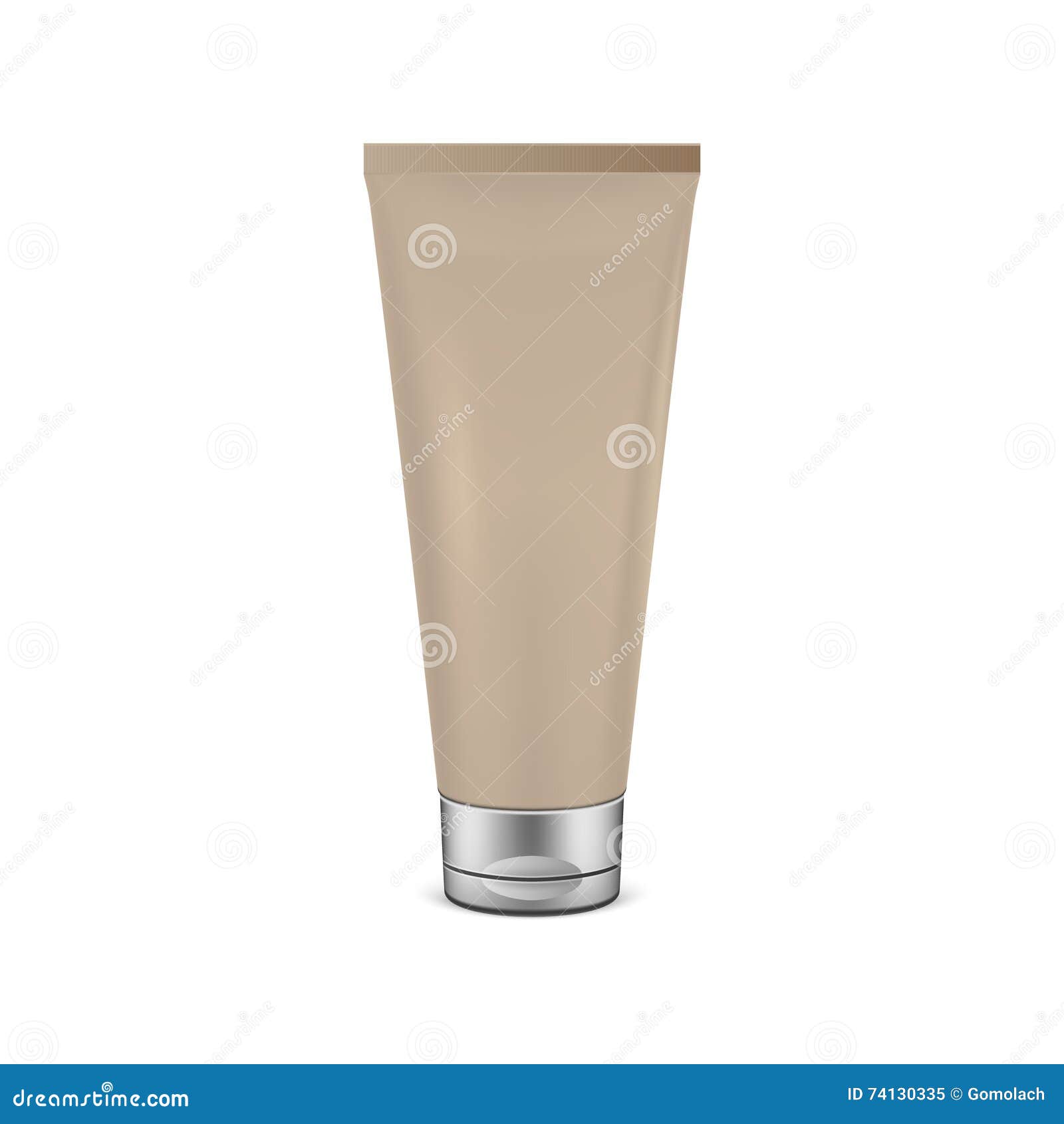 Beige Tube Mock-up for Cream Stock Vector - Illustration of container ...