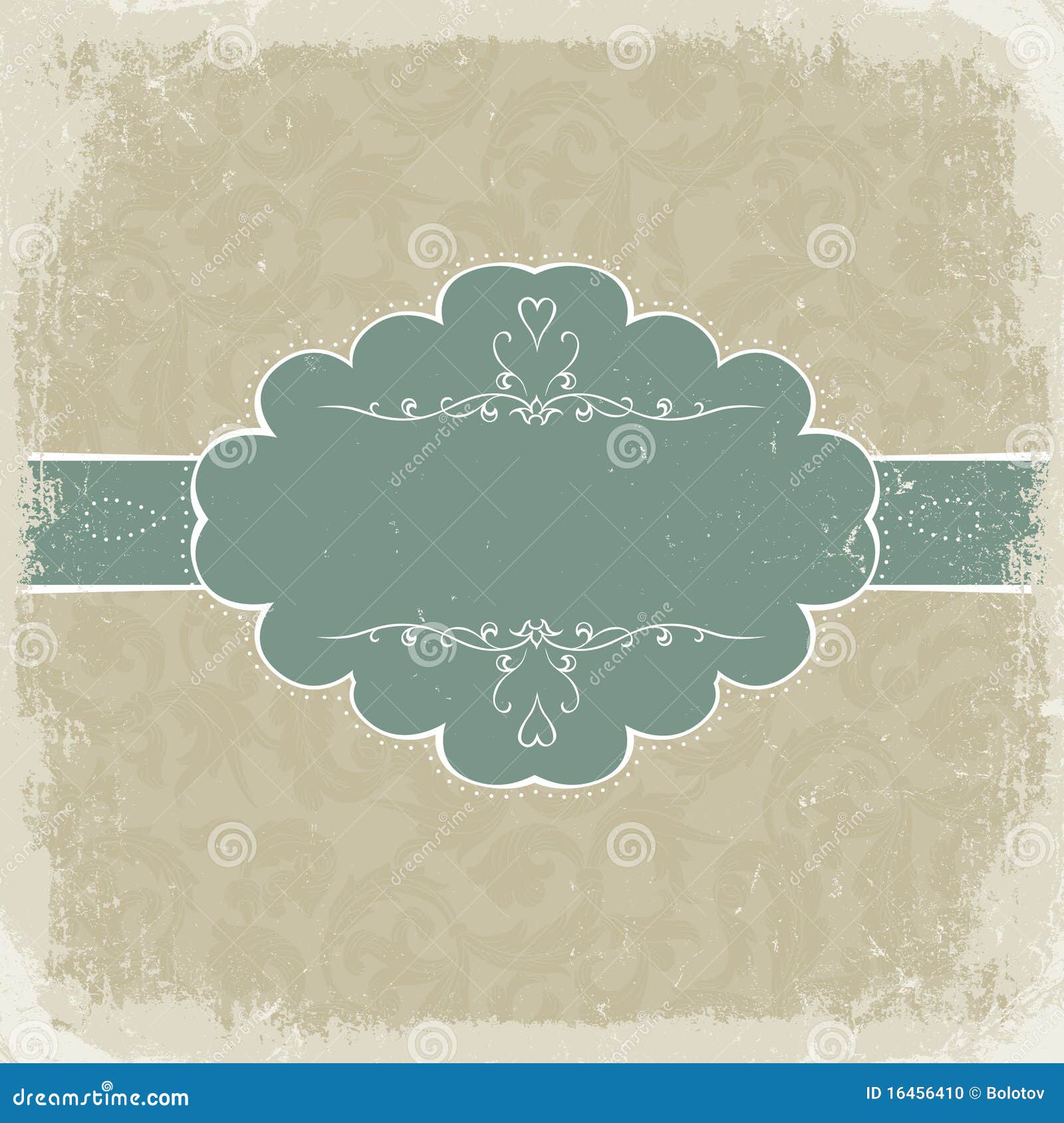 Beige vintage greetings. stock vector. Illustration of design - 16456410